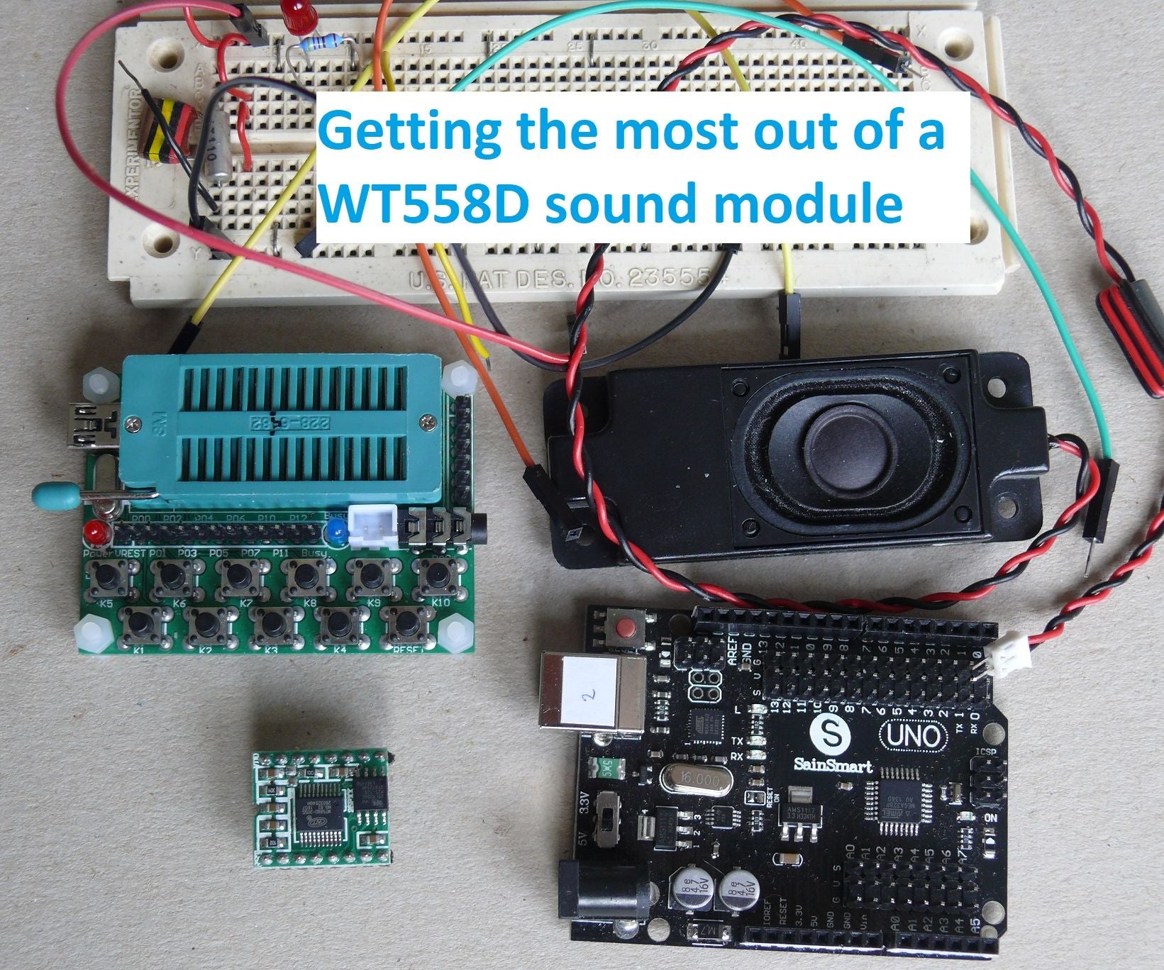 Getting the Most Out of a WT588D Sound Module : 3 Steps (with Pictures) - Instructables