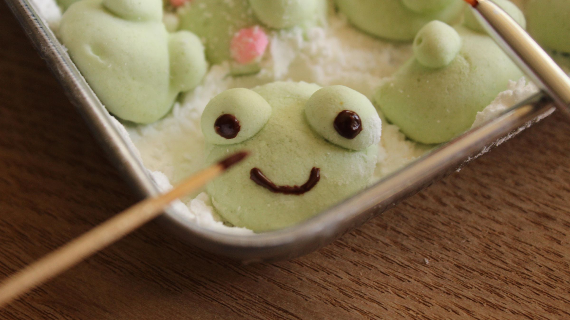 Matcha Green Tea Frog Marshmallows (beginner-friendly Piped ...