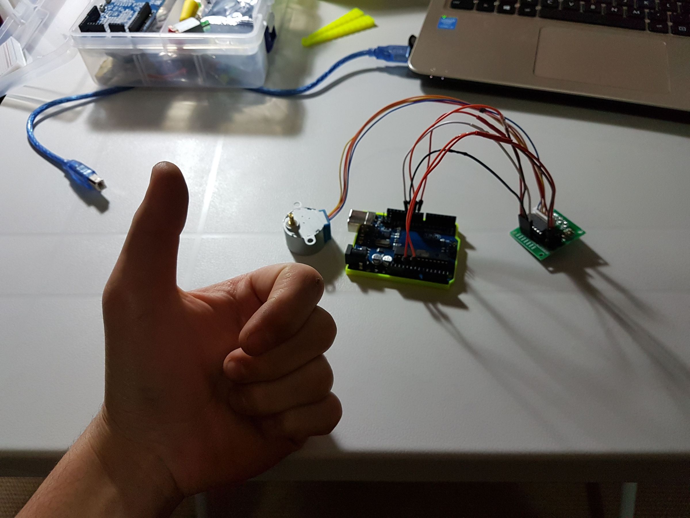 Arduino + Stepper Motor(28BYJ-48) + Motor Driver(ULN2003AN) : 8 Steps ...