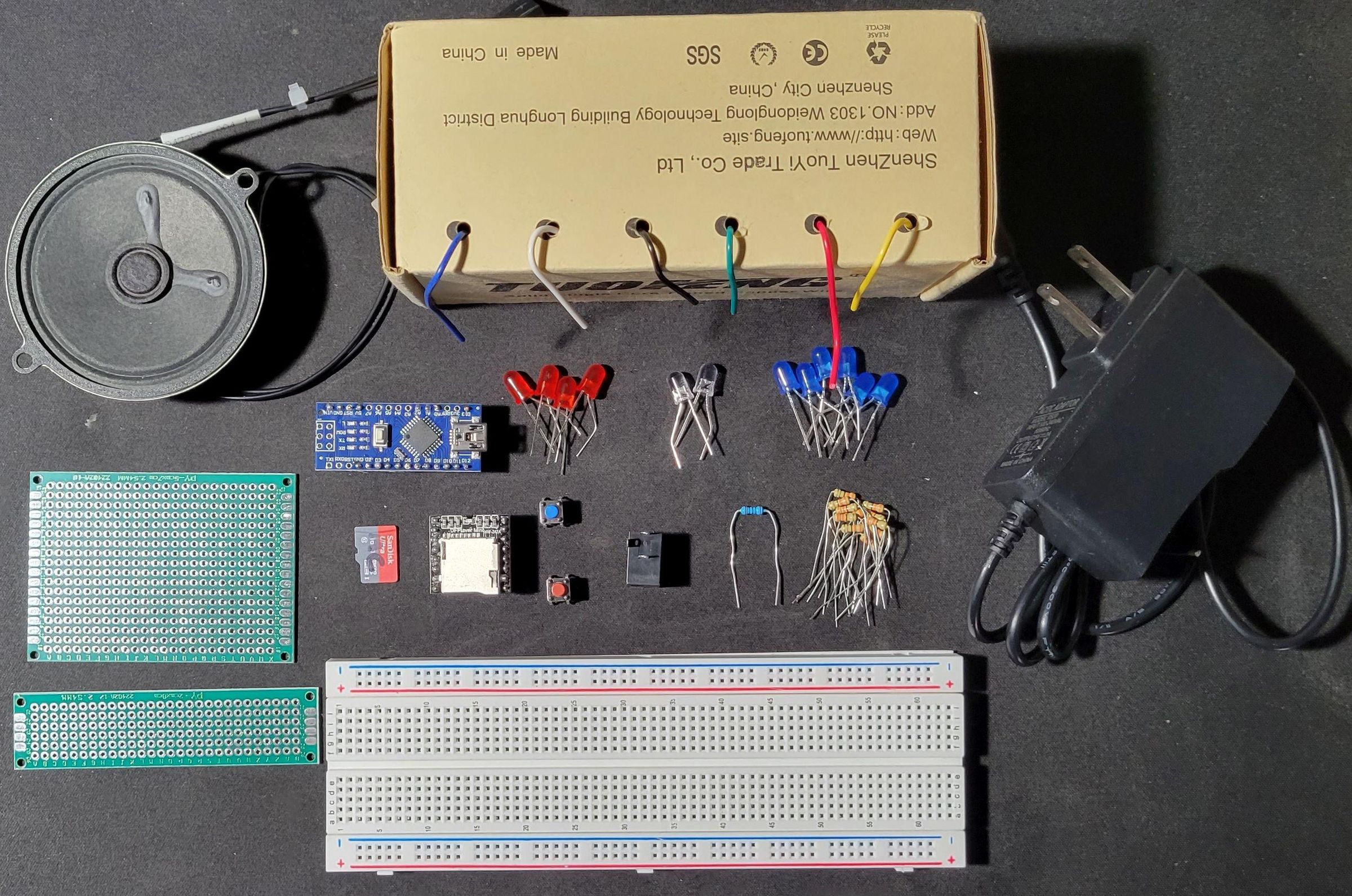 Themed Binary Digital Clock With Arduino Nano and DF Player Mini : 41 ...
