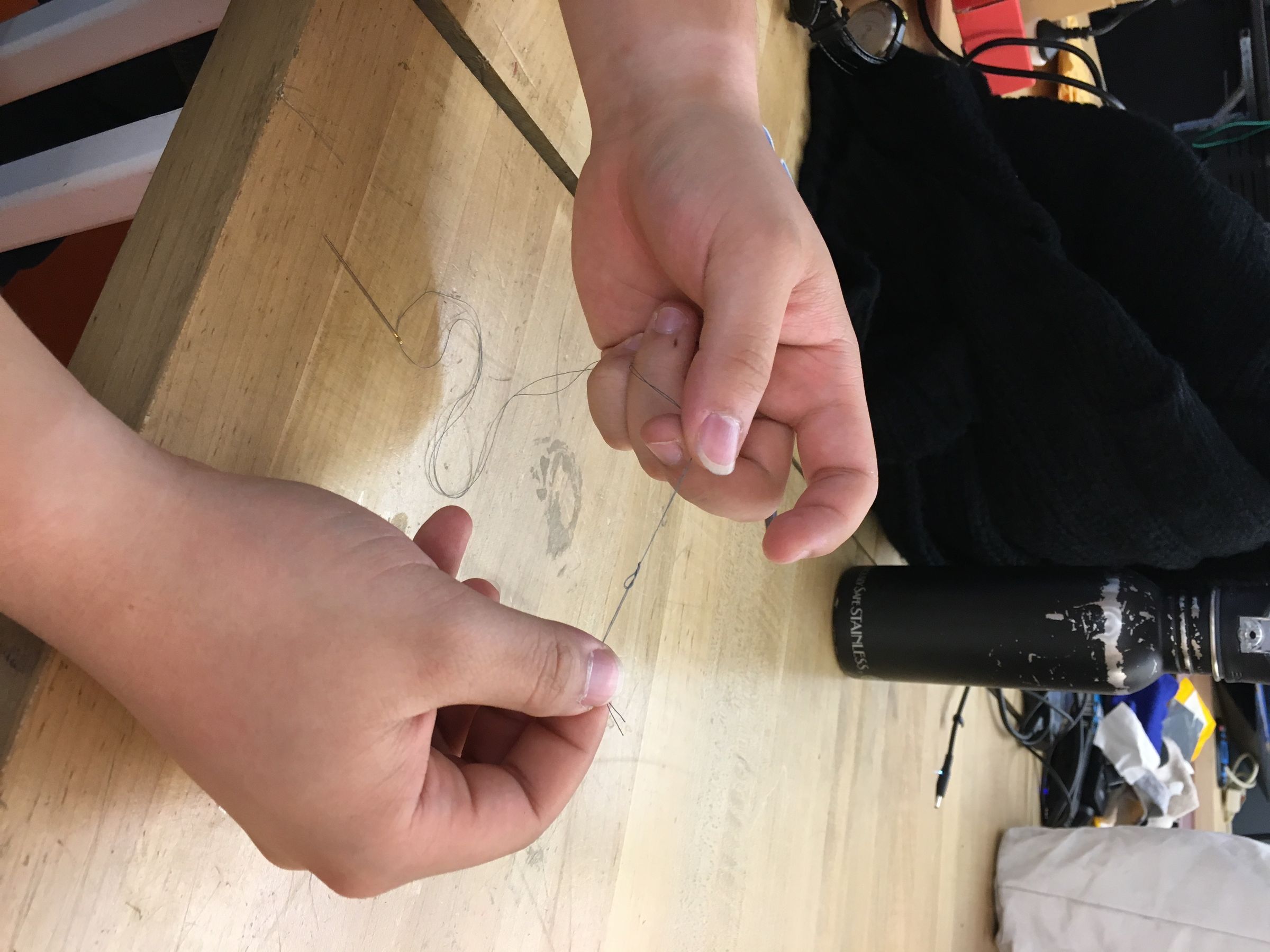 Double Thread Knot Sewing : 4 Steps (with Pictures) - Instructables