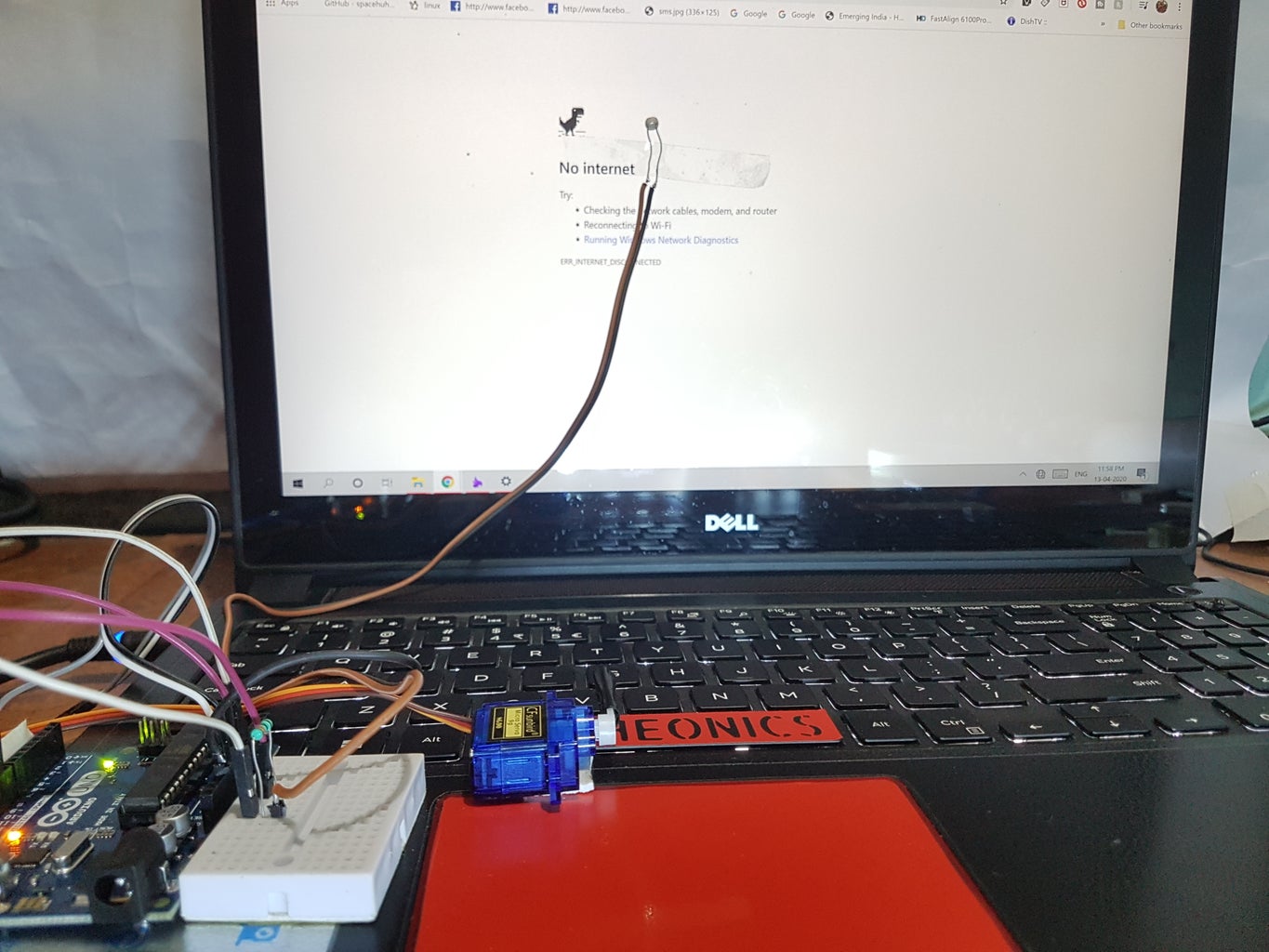 Automated Chrome Dino Game Using Arduino 3 Steps Instructables