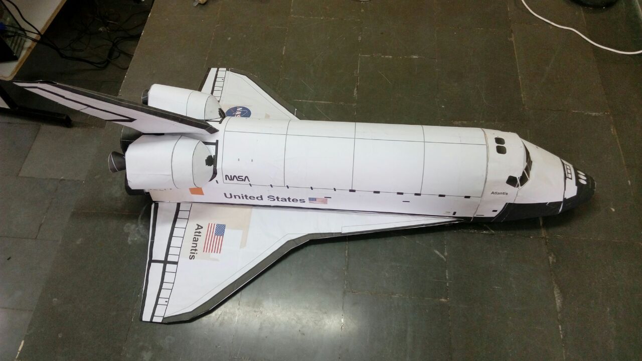 Space Shuttle Paper Model Print Out