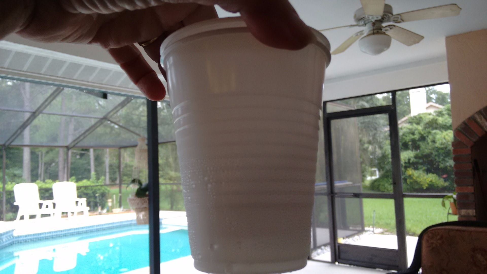 Double Styrofoam Cup Pouring