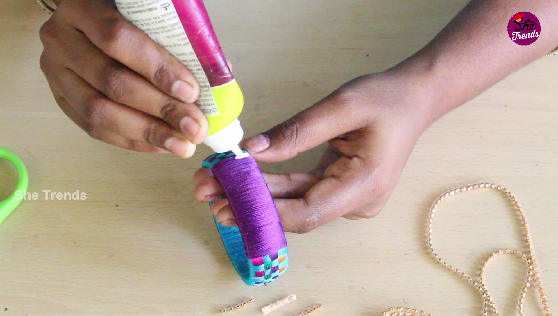 How to Make Silk Thread Jewellery Bangles at Home 2018 || Fancy Silk ...