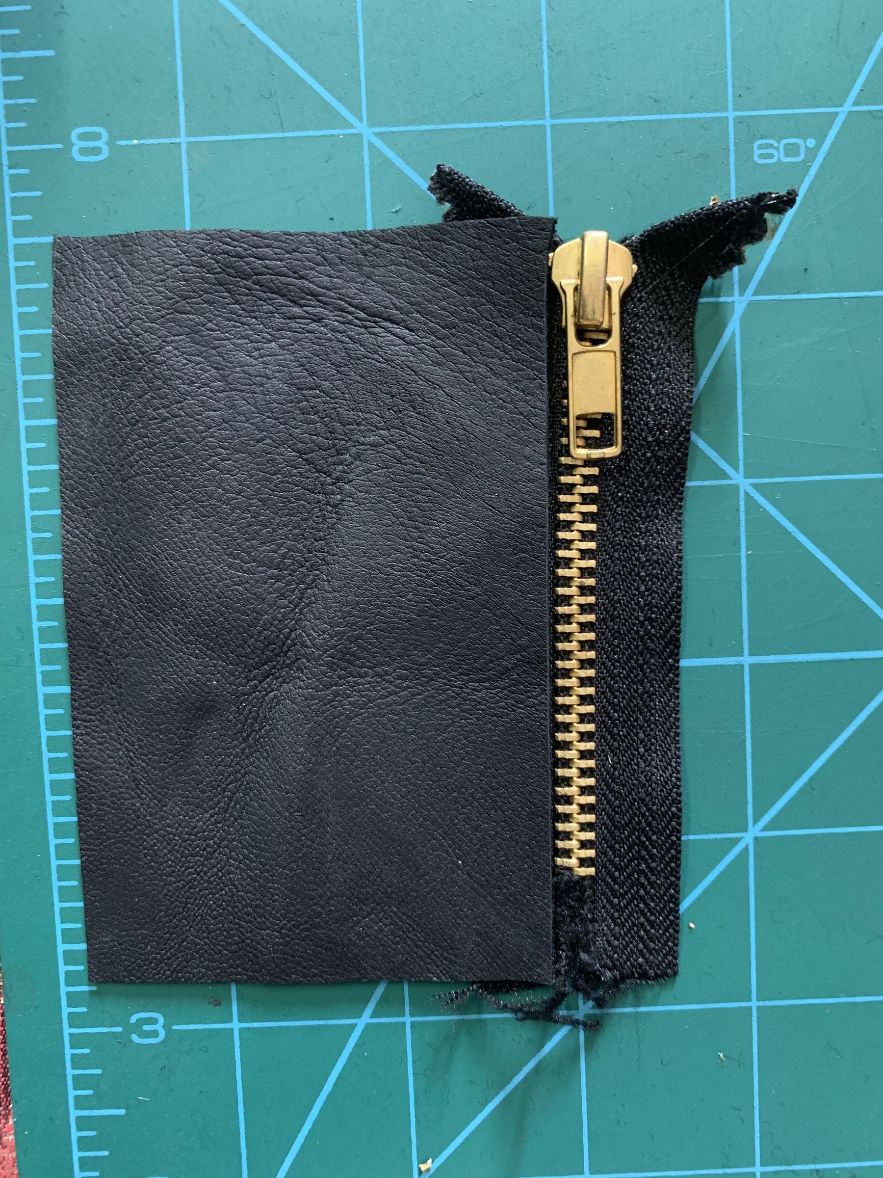 Zippered Leather Card Wallet (with Free Pattern) : 8 Steps (with ...