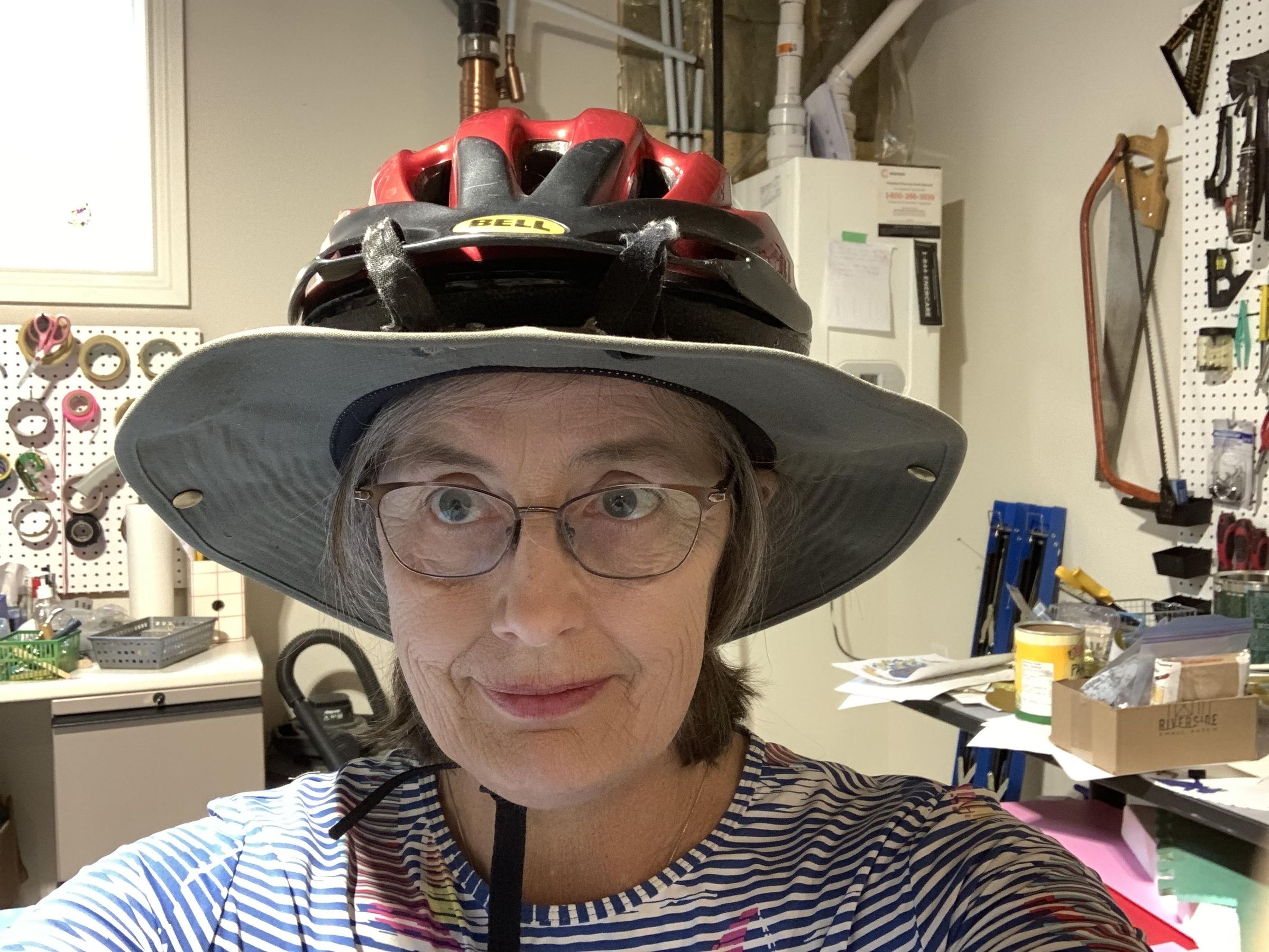 A DIY Sun-Protective Brim for a Bicycle Helmet - Instructables