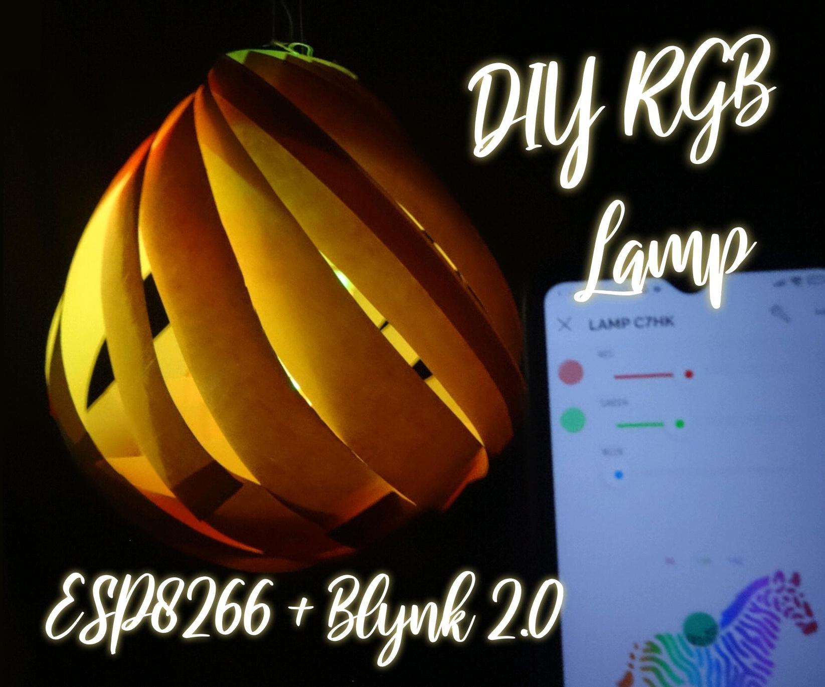 DIY RGB Paper Lamp Using ESP8266 and Blynk : 9 Steps (with Pictures) - Instructables