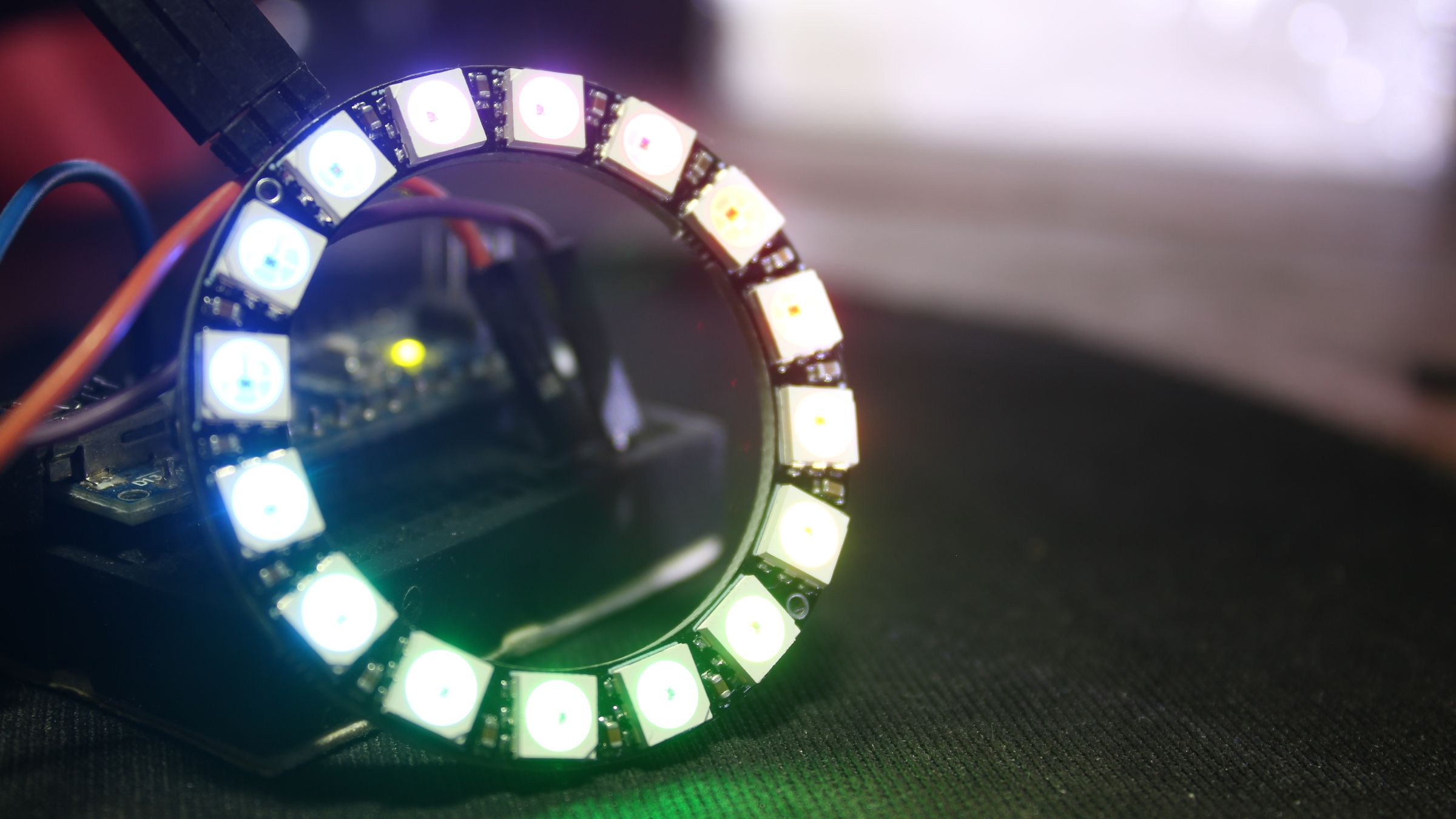 How to Use NeoPixel / WS2812 16-bit Ring Using Arduino Nano : 4 Steps ...