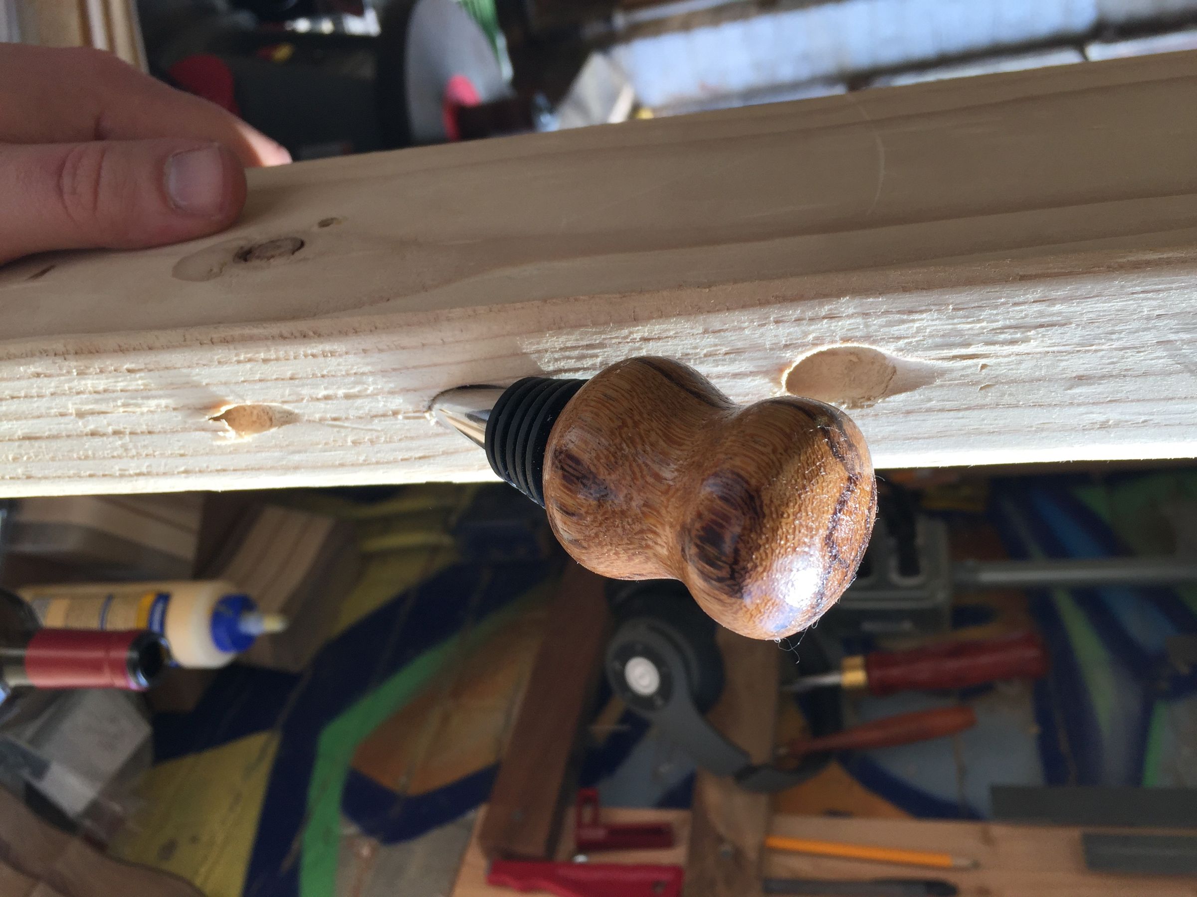 Wooden Wine Bottle Stopper Display : 9 Steps (with Pictures ...