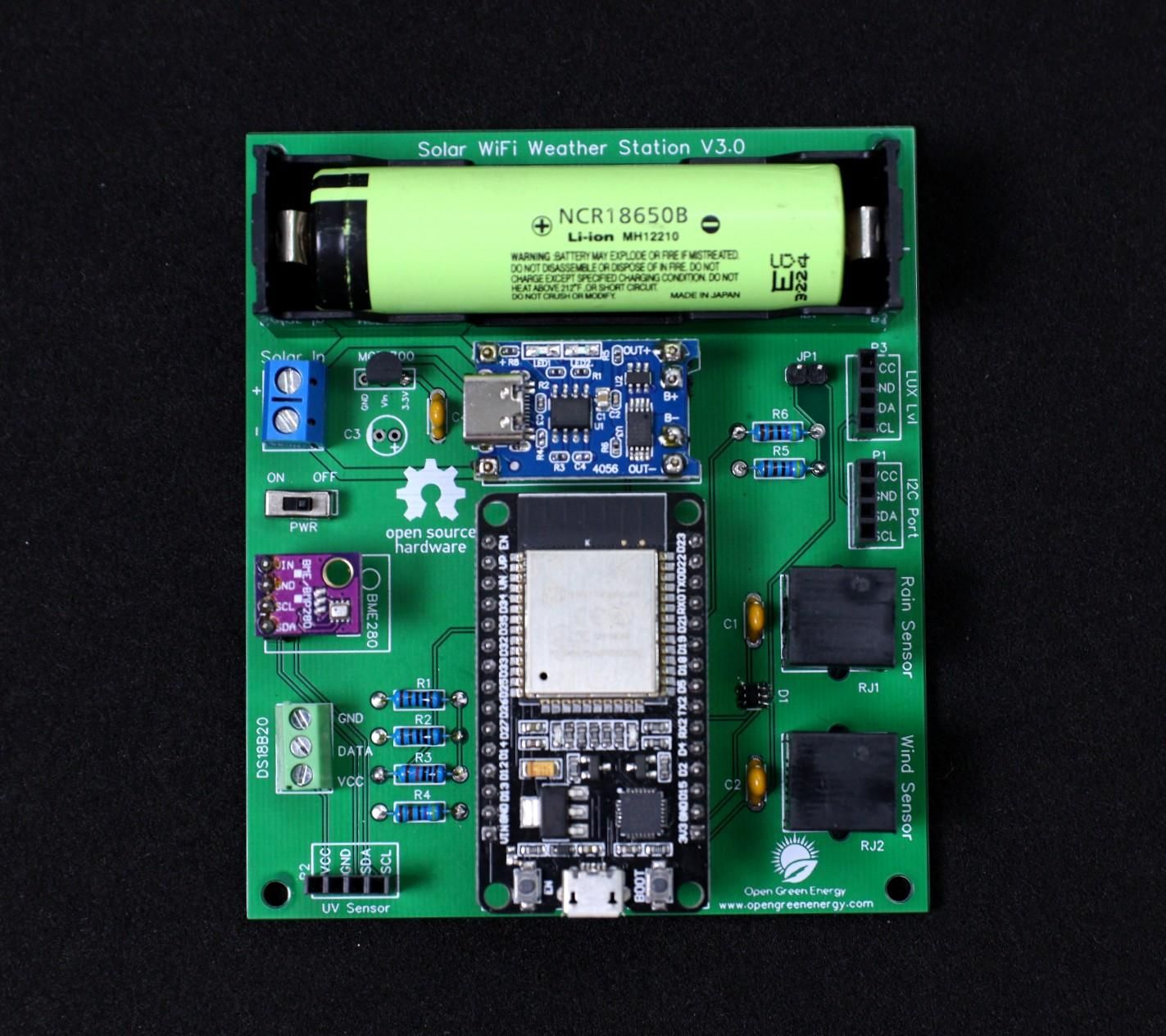 Solar Powered WiFi Weather Station V3.0 : 36 Steps (with Pictures ...