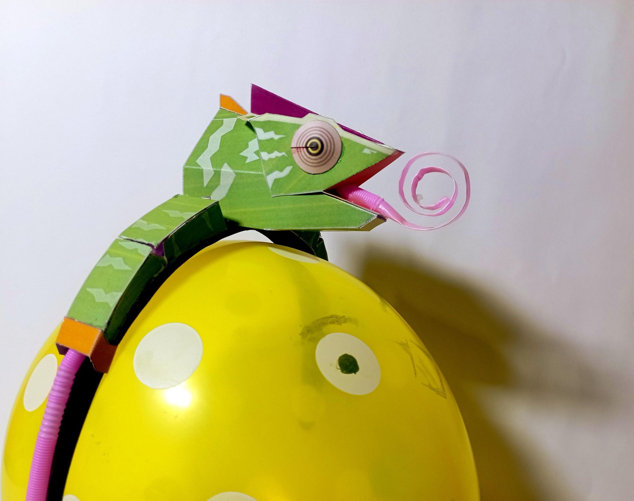 Kid's Craft Chameleon Hairband With Retractable Tongue : 6 Steps (with ...