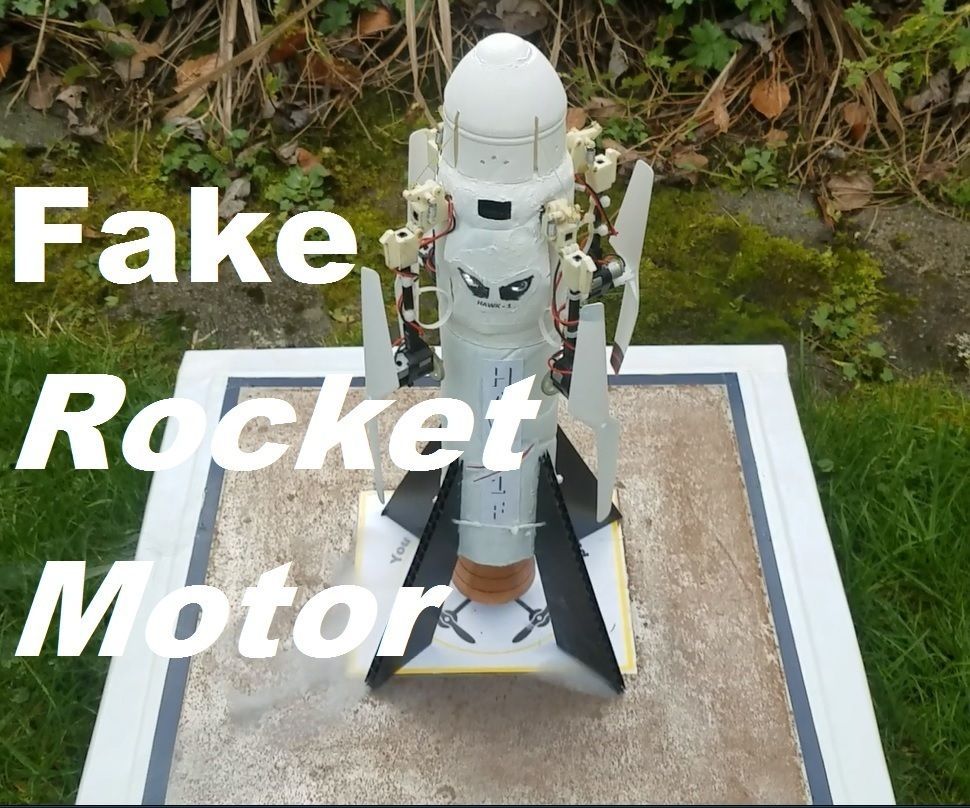 Fake Rocket Motor - Aka Building the Hawk-1F Module for My Rocket Drone ...