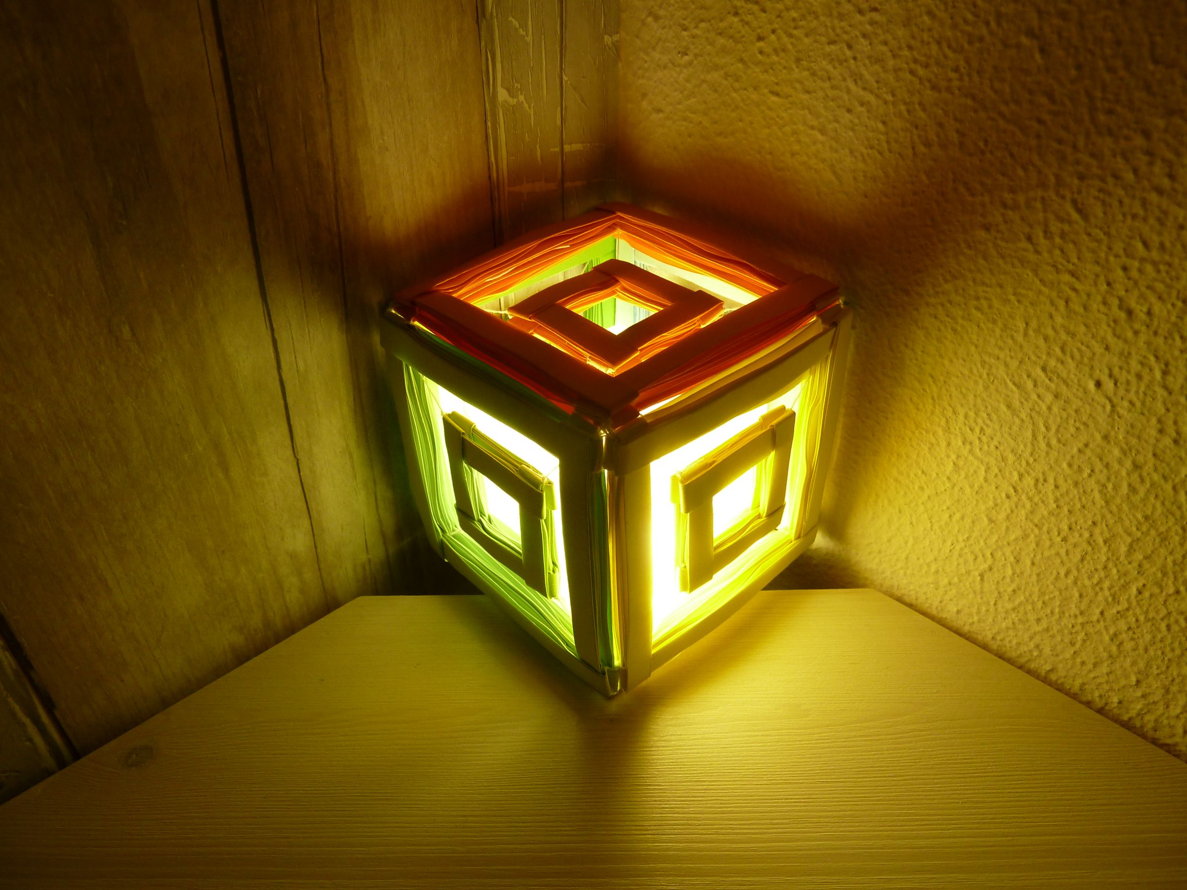 Windowed Paper Cube Lamp : 18 Steps (with Pictures) - Instructables