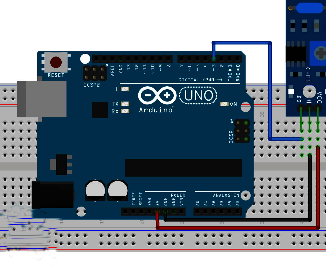 Interfacing Vibration Sensor Module With Arduino 3 Steps Instructables