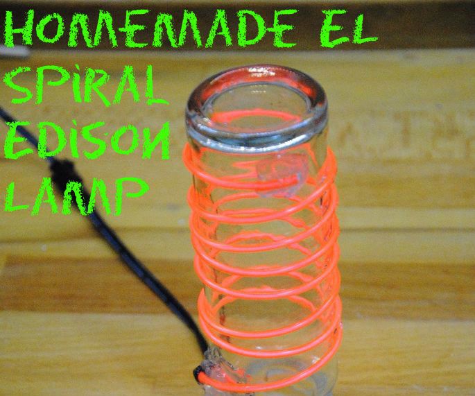How (NOT!) to Make an EL Edison Lamp | Electroluminescent "Coil" Nightlight : 6 Steps (with ...