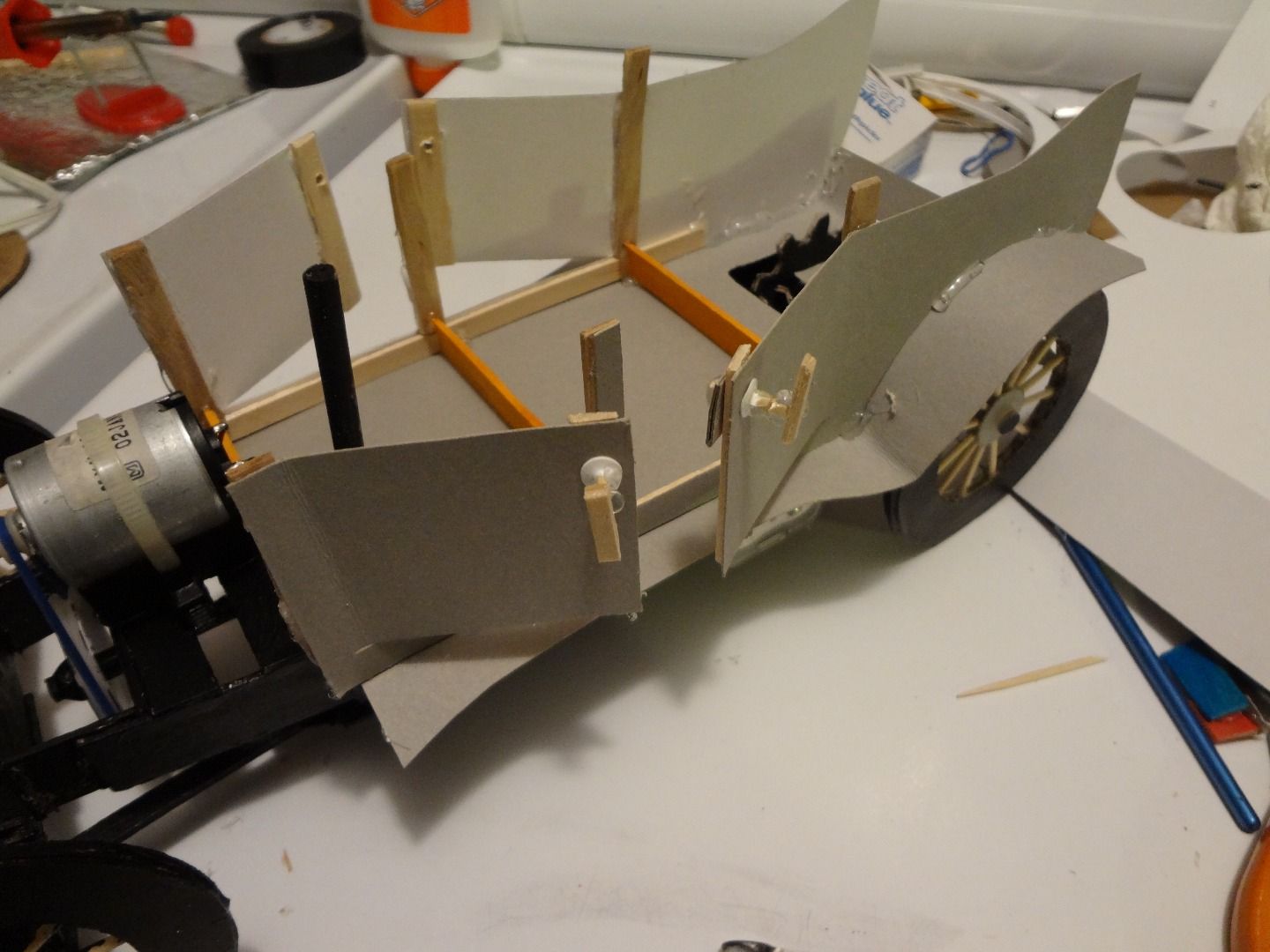 Classic Convertible Cardboard Electric Car. : 16 Steps (with Pictures ...