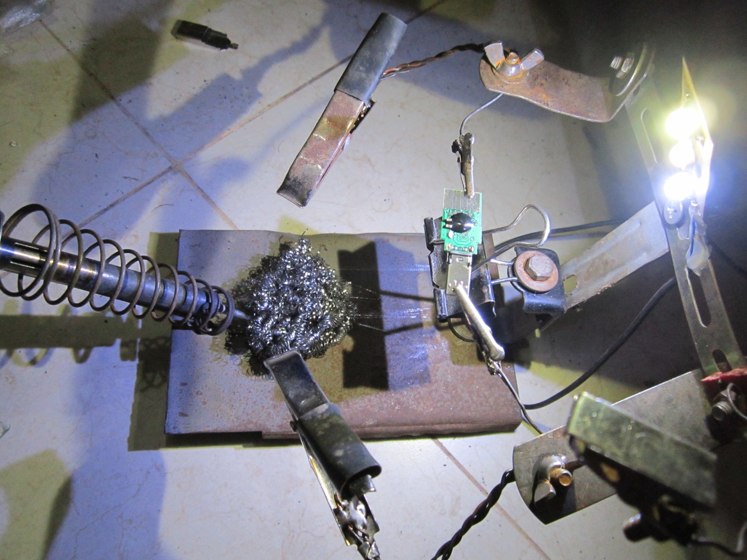 DIY Helping Hand With LED Lights and Iron Holder : 3 Steps - Instructables
