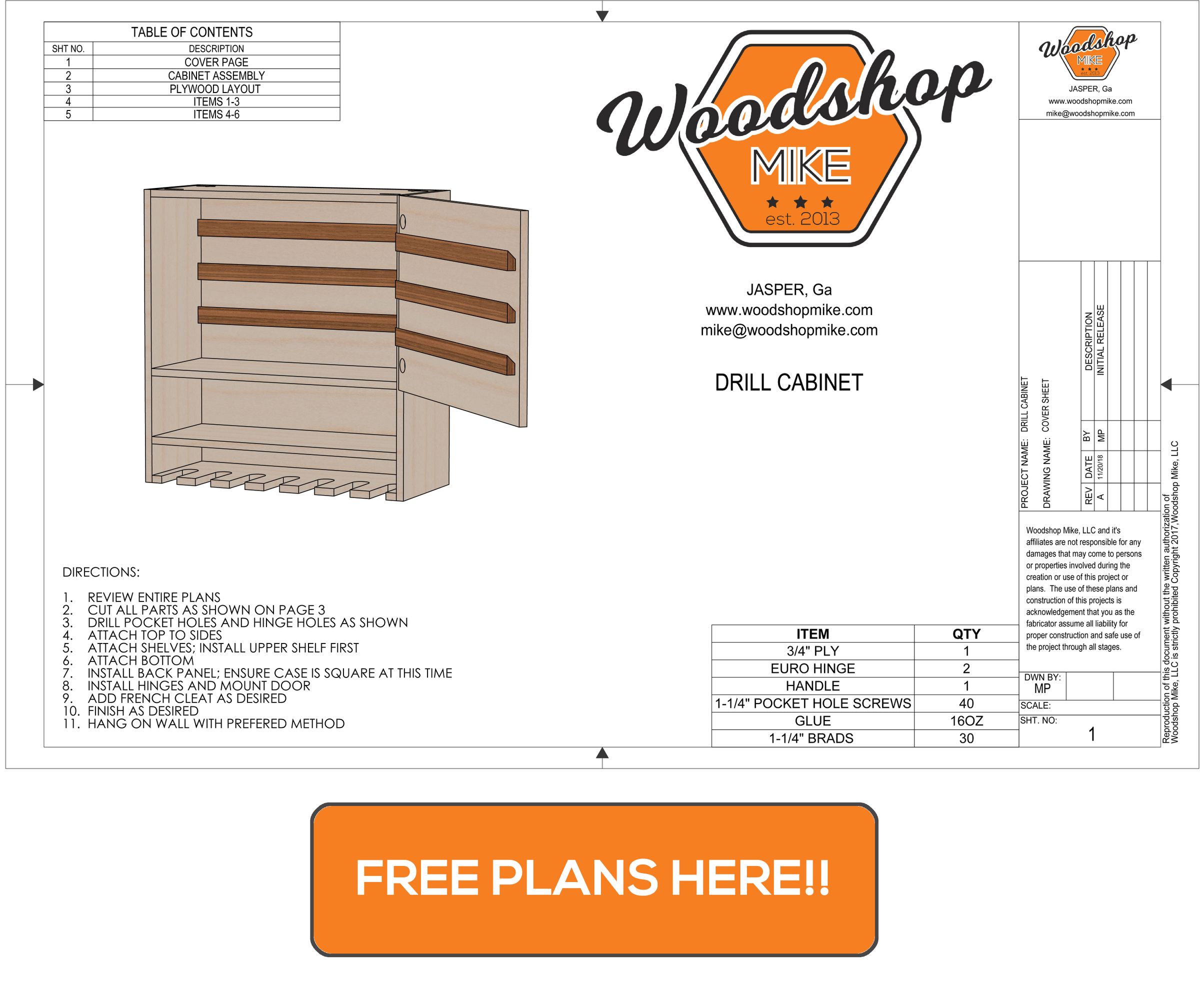 How to Make a Drill Charging Cabinet | DIY Woodworking : 10 Steps ...