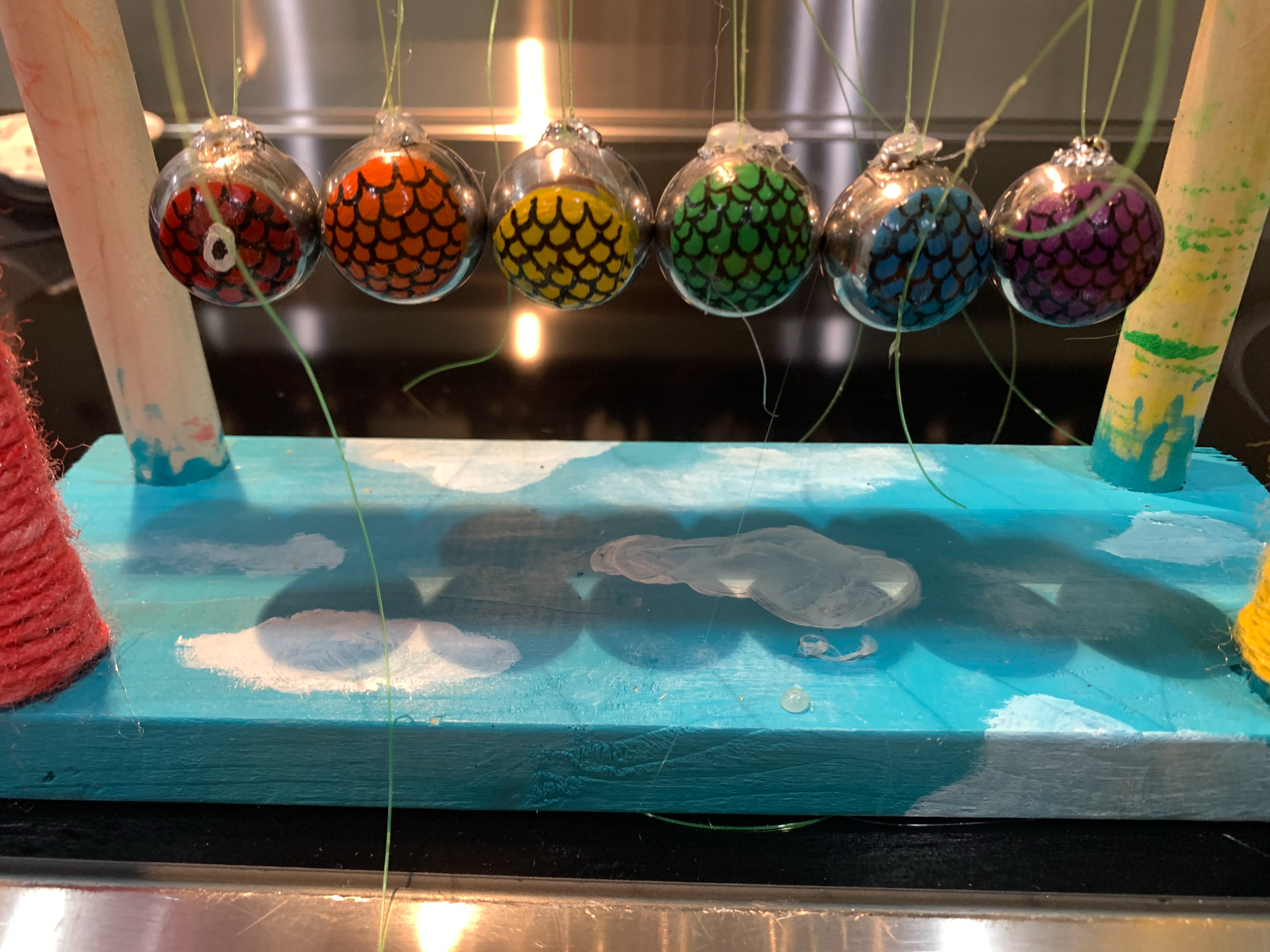 Rainbow Dragon Newtons Cradle : 8 Steps - Instructables