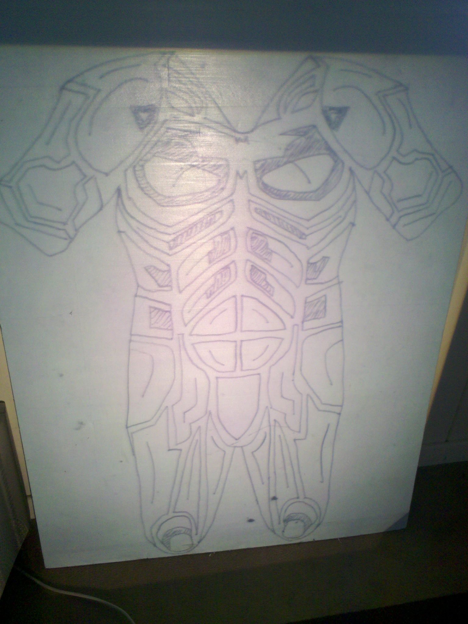 Dremel a Batman Foam Board Master for a Plaster Mold : 3 Steps (with ...