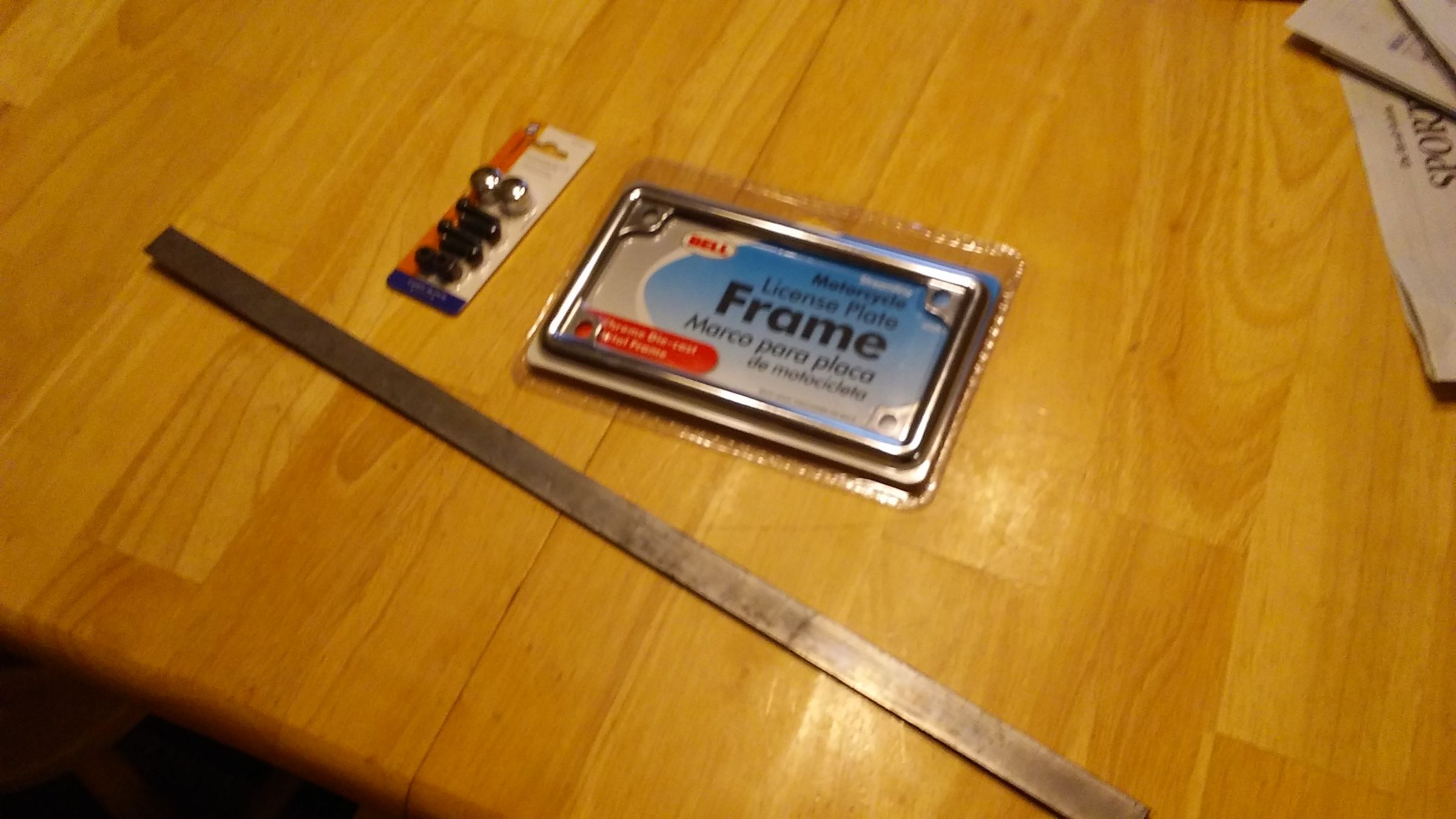 Motorcycle Curved License Plate Frame : 8 Steps (with Pictures ...