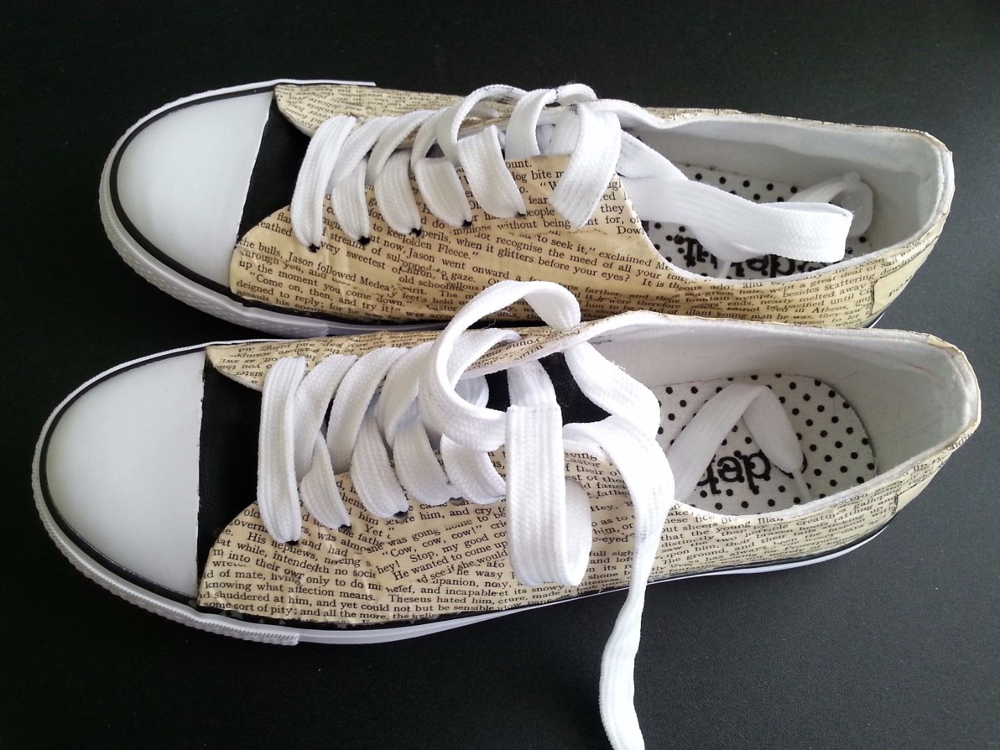 Funky Book Design Shoes : 5 Steps (with Pictures) - Instructables