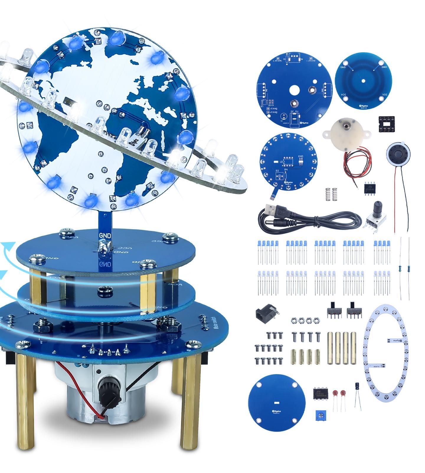 DIY Globe Planet Soldering Project Kit, PEMENOL Soldering Practice ...