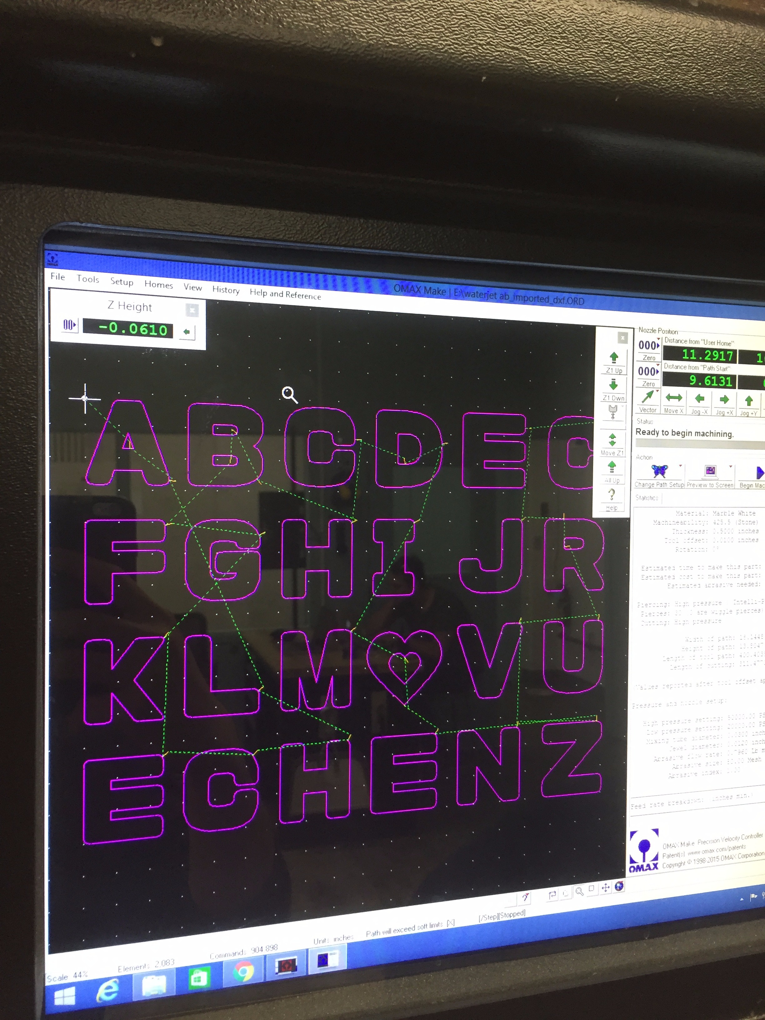 Concrete Alphabet Magnet by Using Omax Waterjet : 7 Steps (with ...