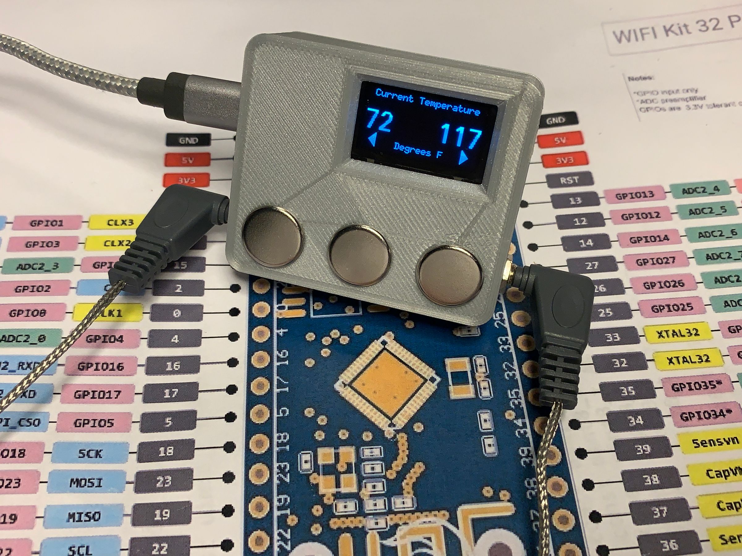 ESP32 NTP Temperature Probe Cooking Thermometer With Steinhart-Hart ...