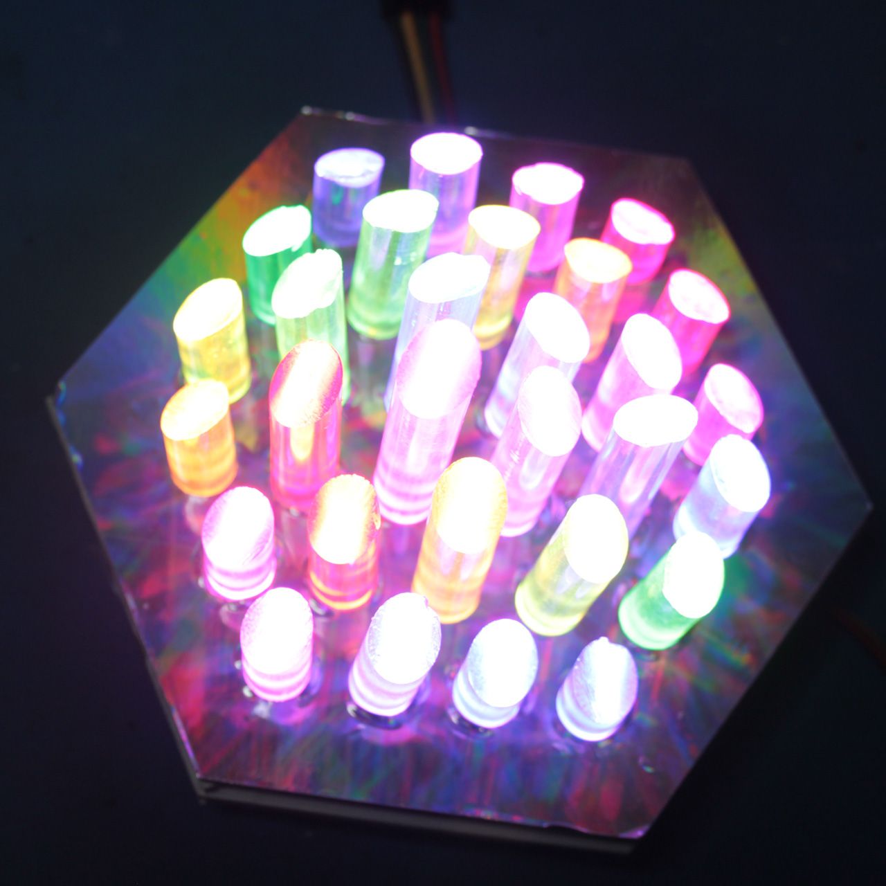 Glass Hexagon LED Pixel Fixture : 8 Steps (with Pictures) - Instructables