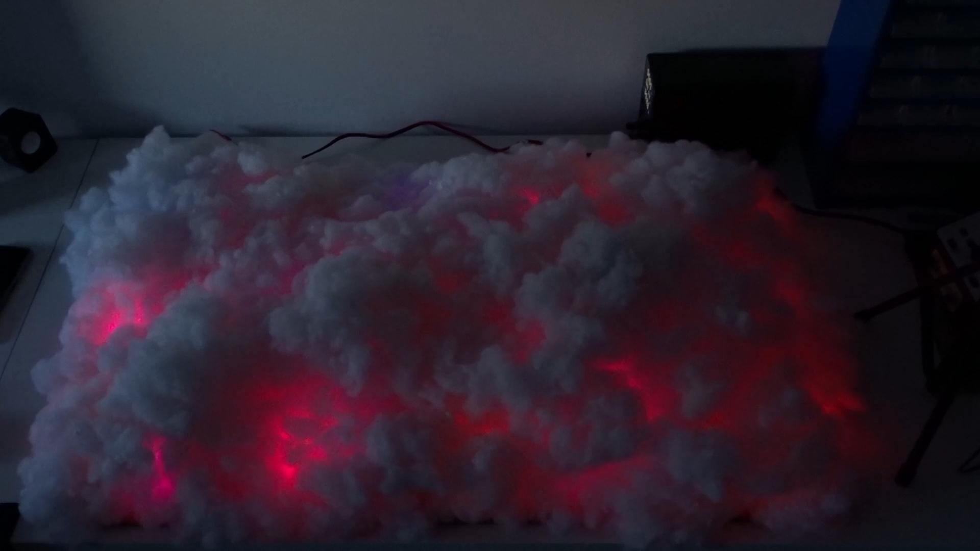 Interactive LED Cloud With Thunderstorm Effects and WiFi, Controlled Via WLED : 13 Steps (with ...
