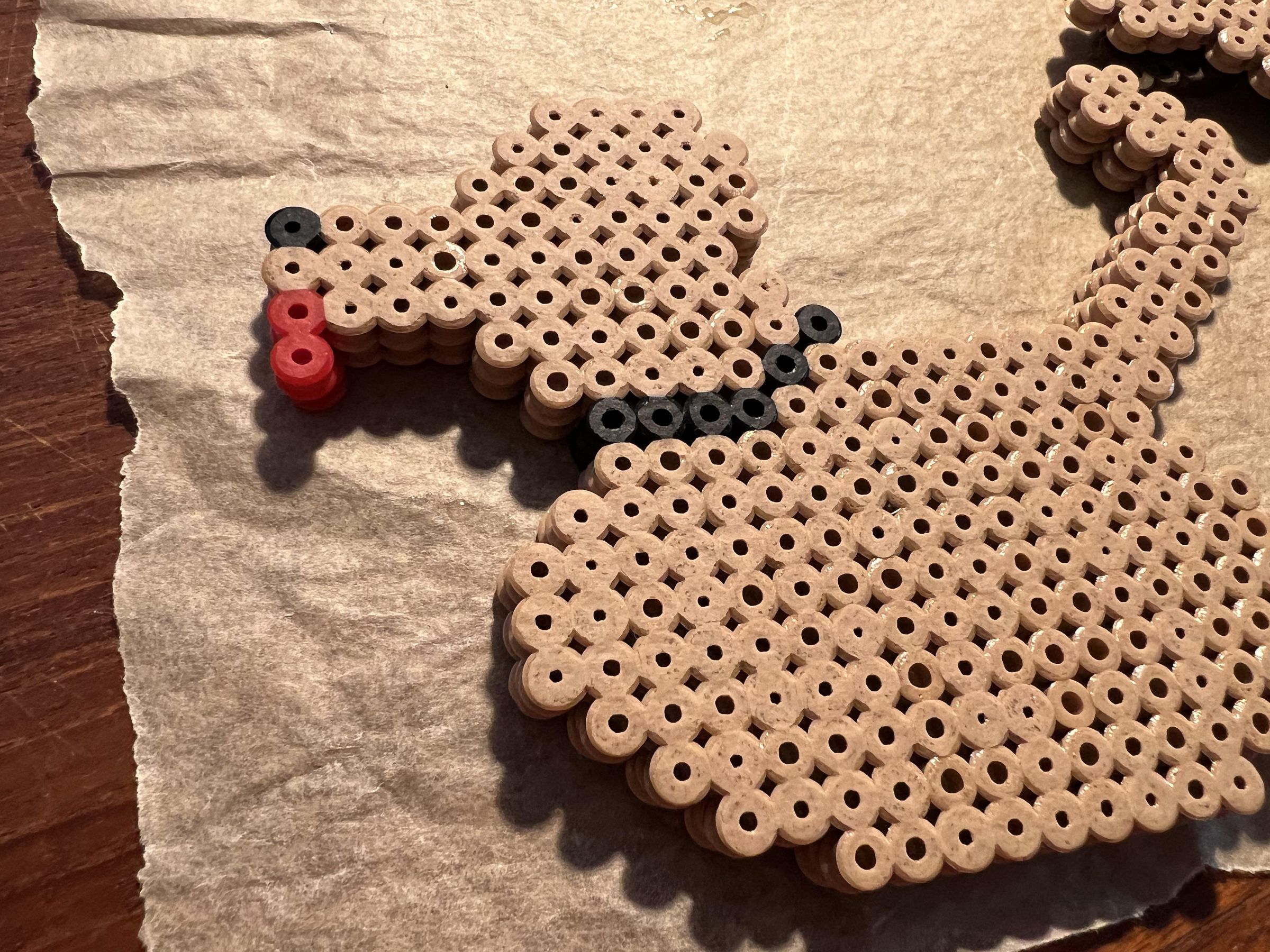 From 2d to 3d - How to Make 3D Dog With Hama Beads : 3 Steps ...