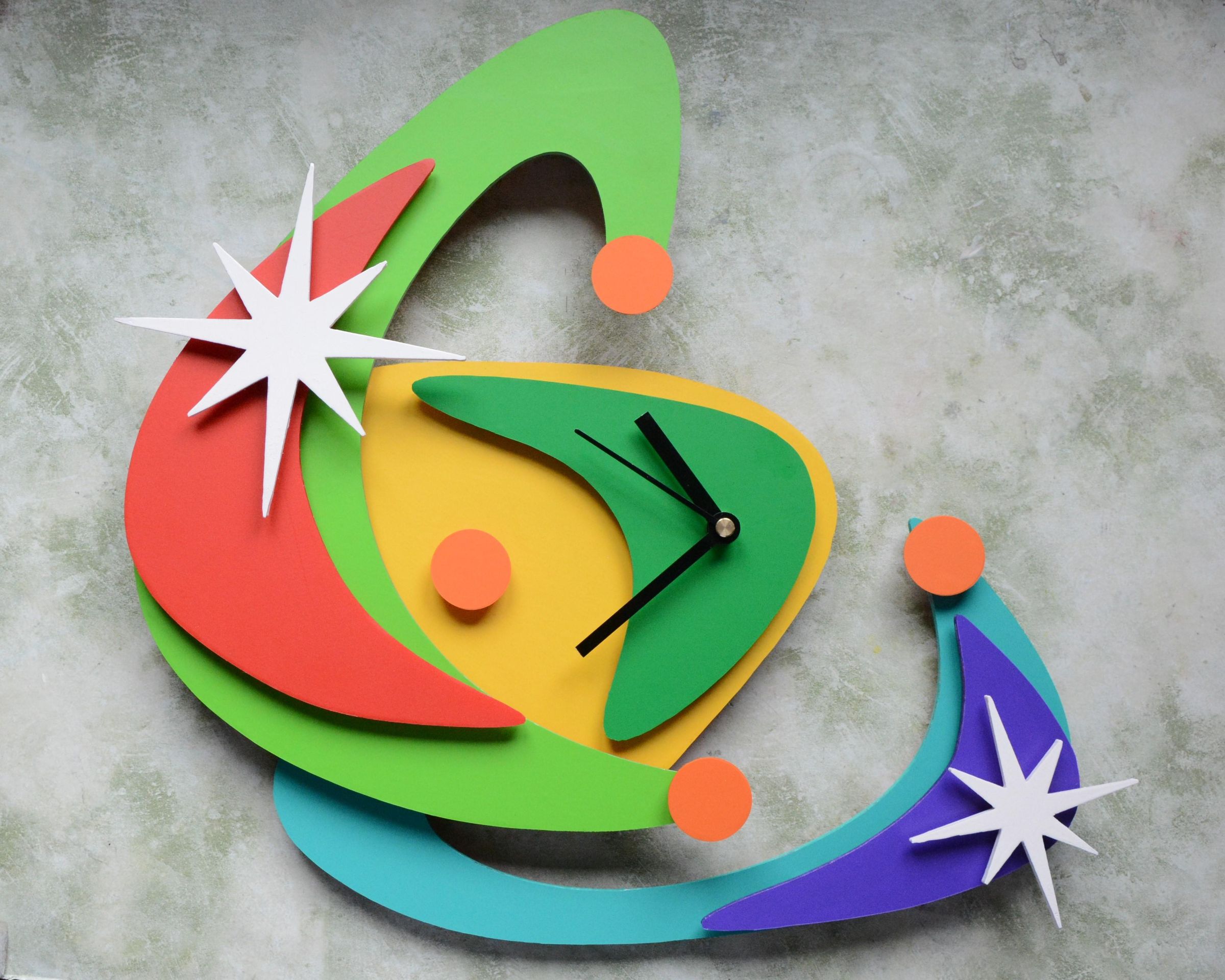 3D Printed Futuristic Space Age Wall Clock : 14 Steps (with Pictures ...