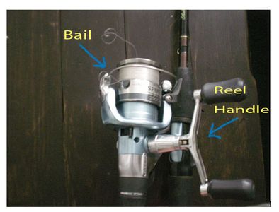 Dressing and Casting a Fishing Pole With a Bail Reel : 11 Steps ...