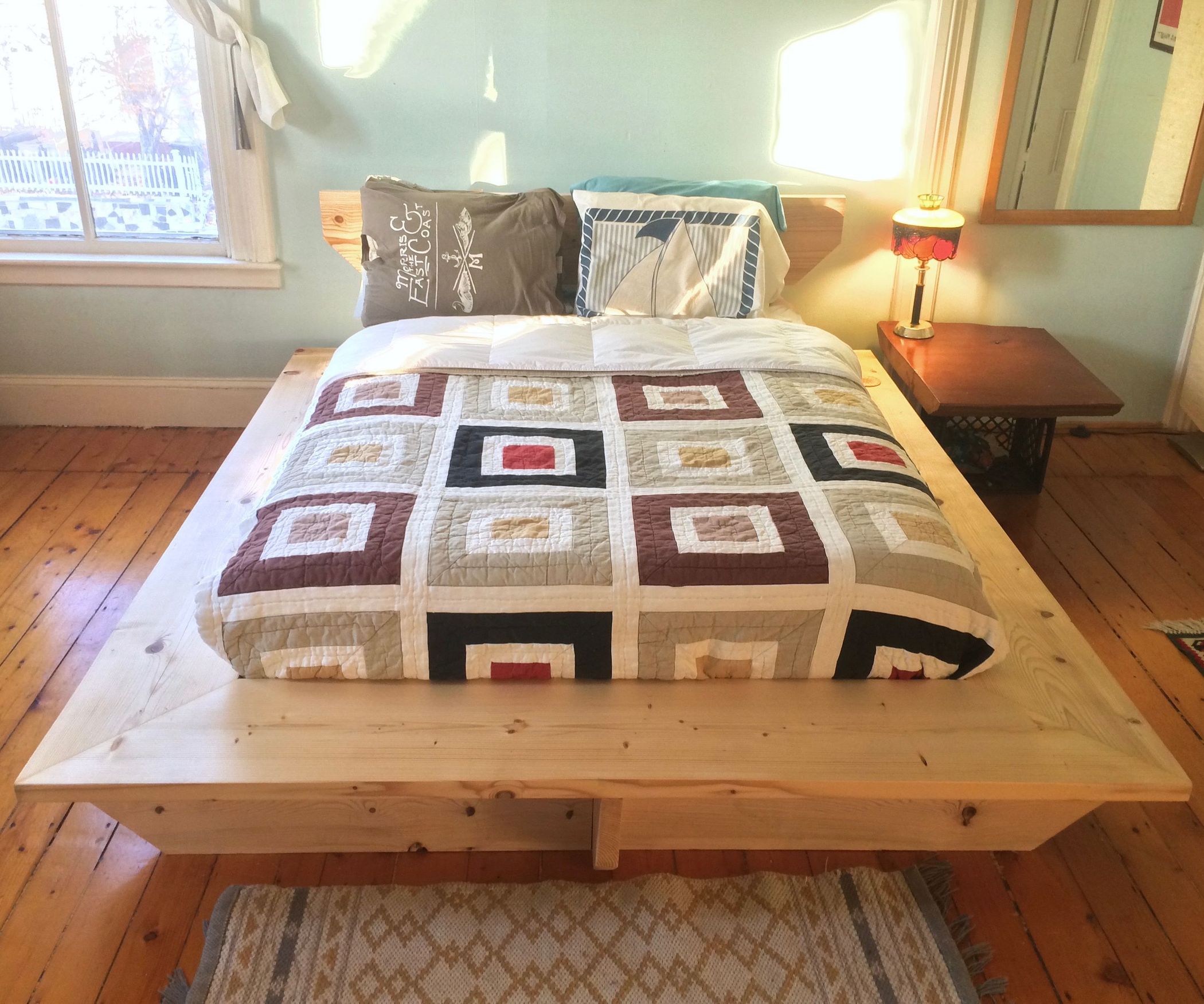 Modern Platform Bed // Hand Tools + Framing Lumber : 13 Steps (with ...