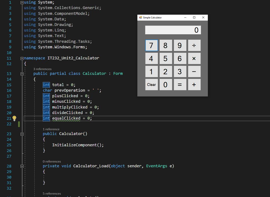 Creating a Calculator Visual Studio C# : 11 Steps - Instructables