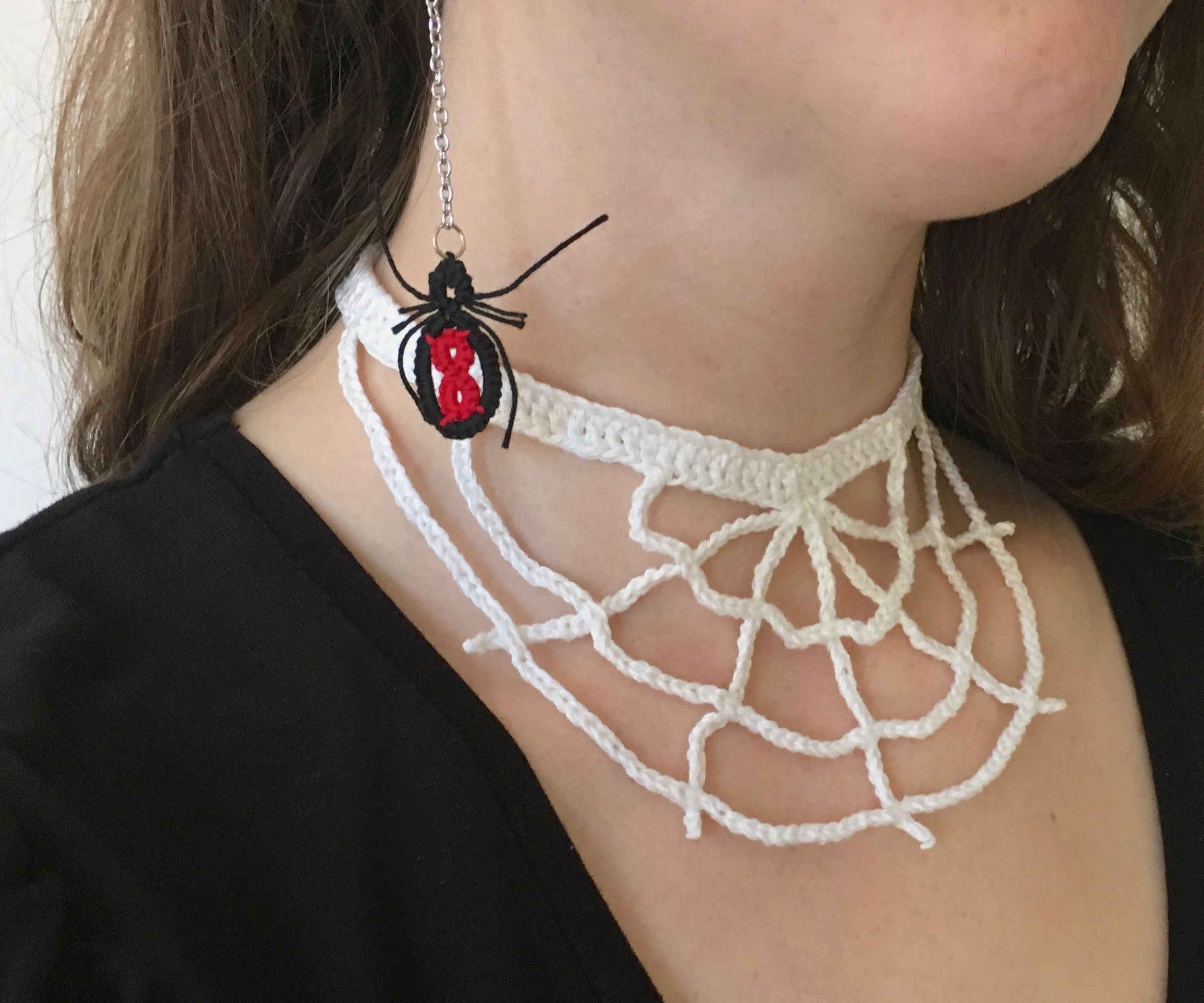 Crochet Spider Web Necklace : 6 Steps (with Pictures) - Instructables