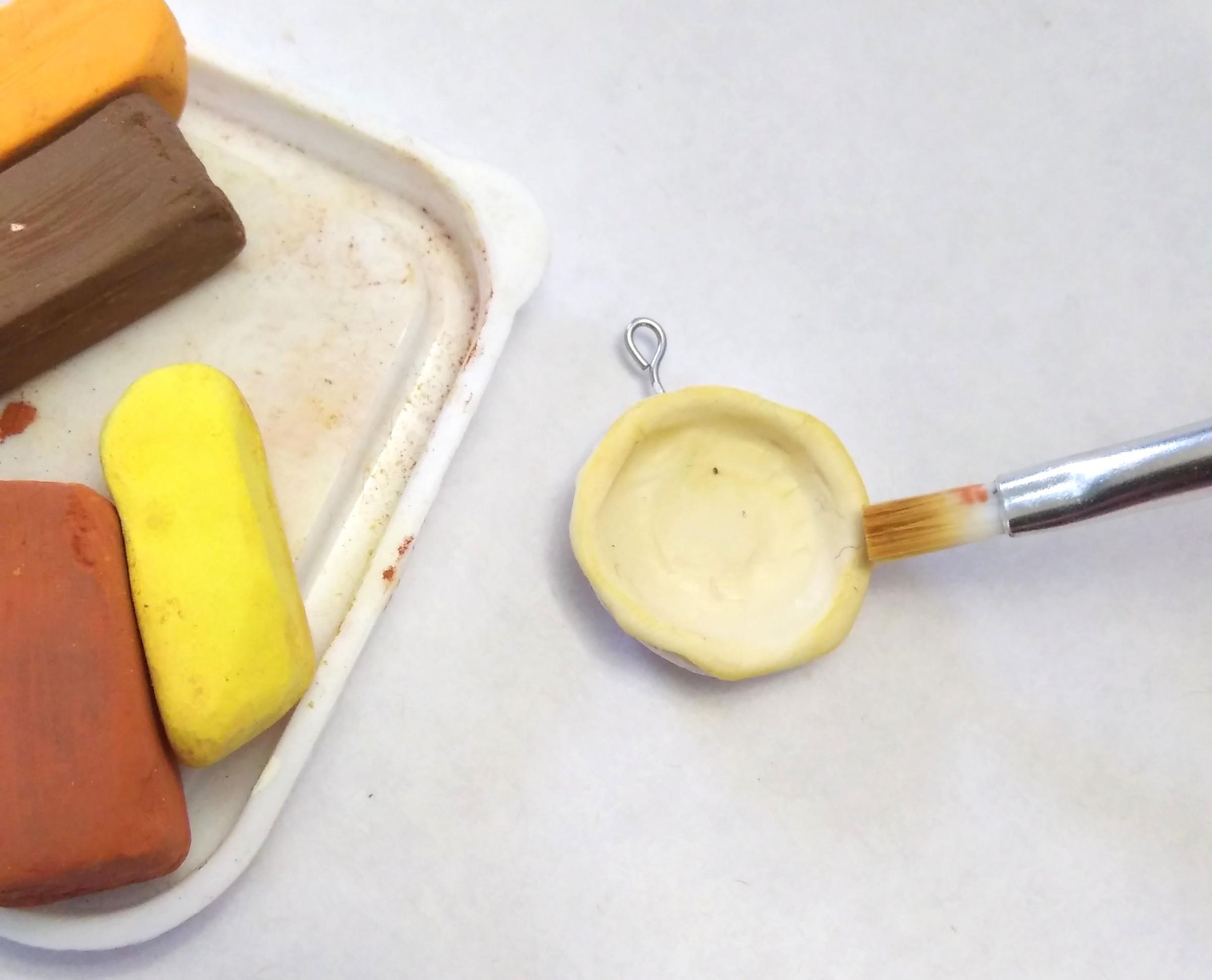 Pie Charms From Clay: Earrings, Necklace, Etc. : 12 Steps (with ...