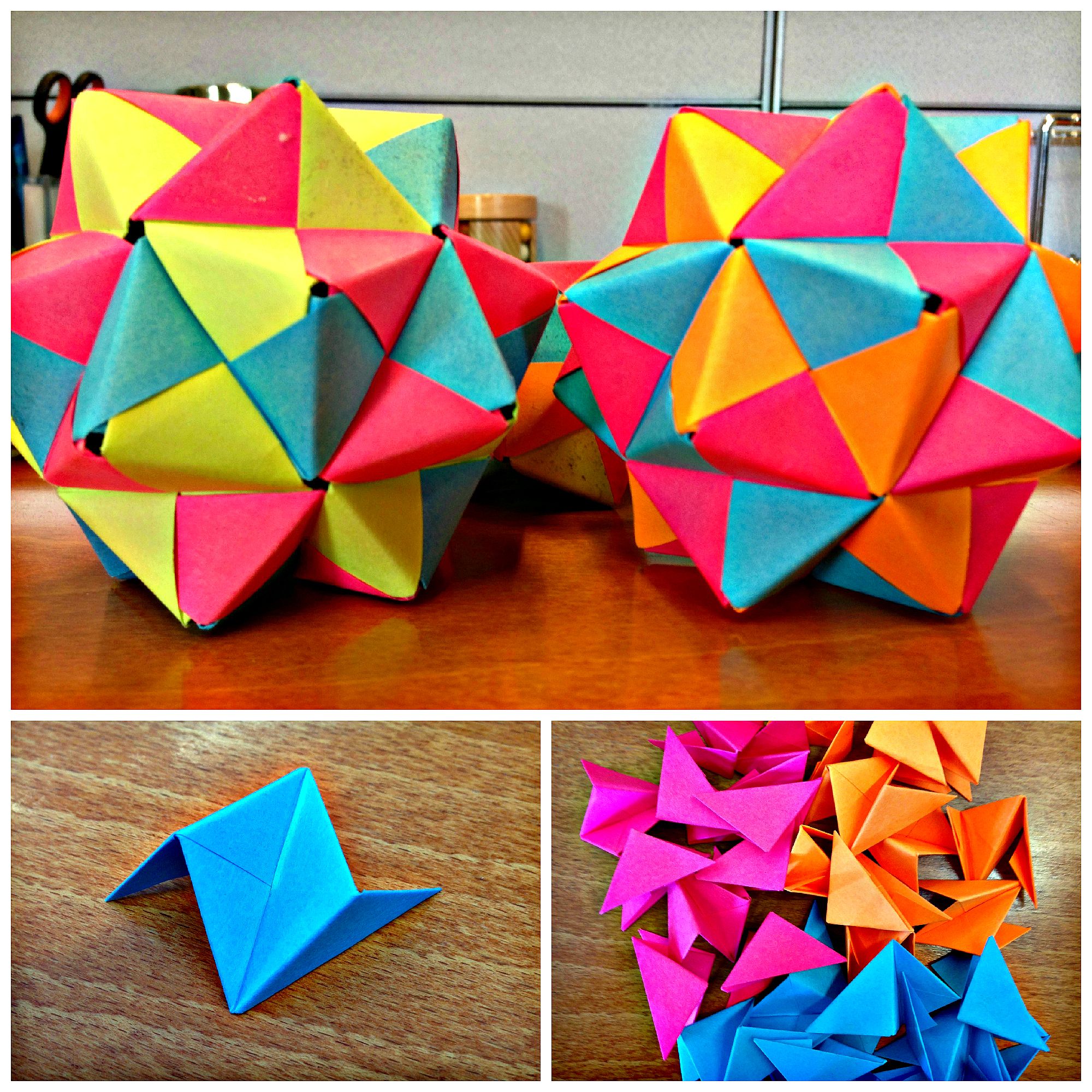Post-It Origami Icosahedron : 11 Steps - Instructables