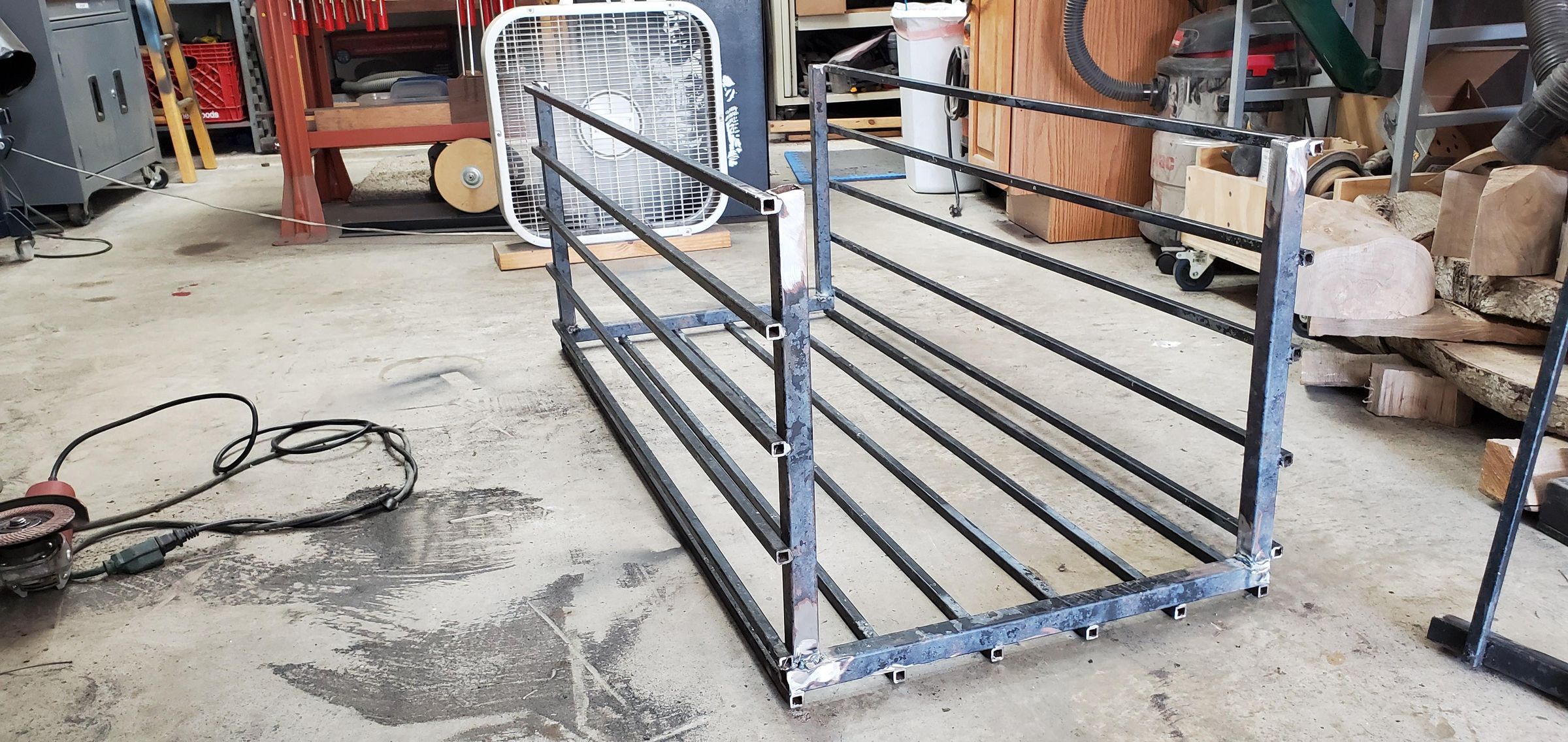 Skeleton in a Hanging Cage From Scrap Metal - Yard Decoration : 11 ...