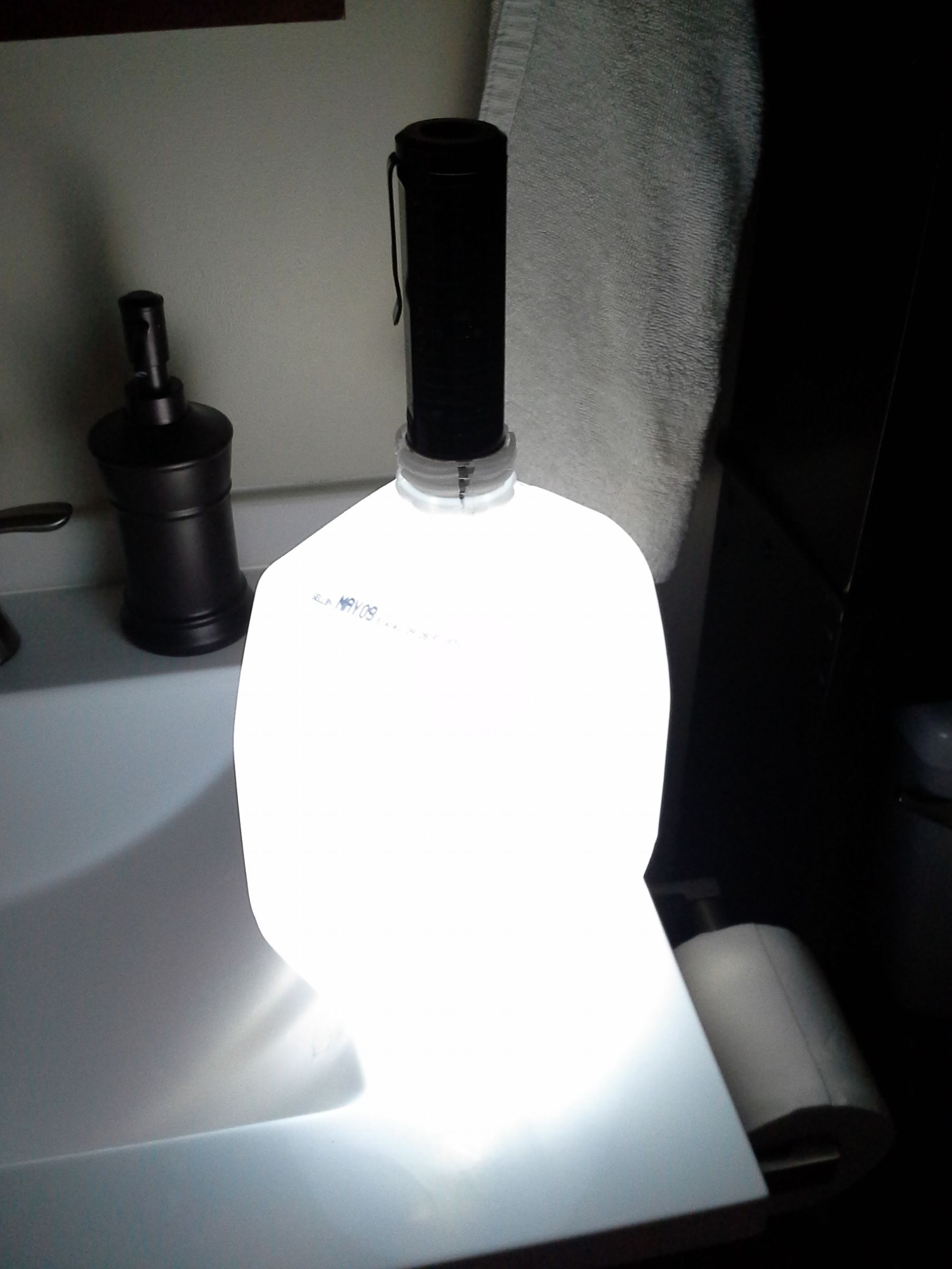 Make a Lantern Out of Your Flashlight and a Milk Jug. Call It the ...
