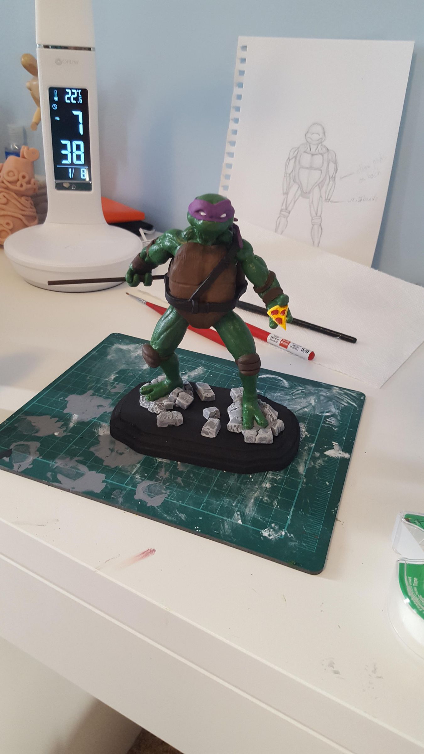 How to Make a Figurine Using Clay (Ninja Turtle) : 9 Steps (with ...