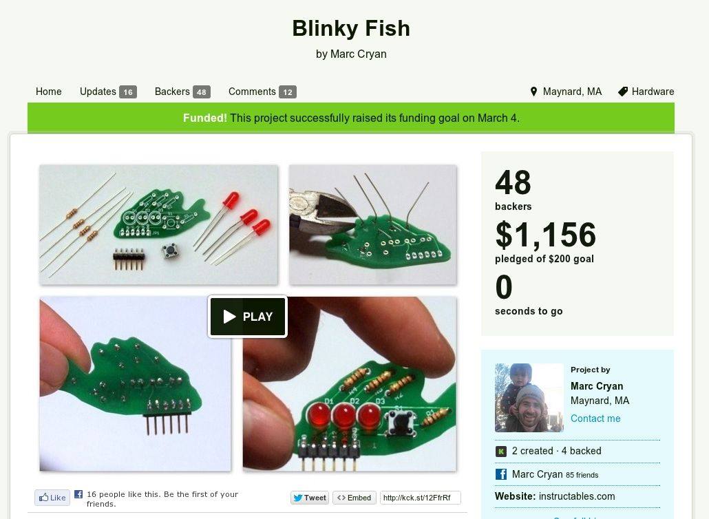 Blinky Fish - Kickstarter Project : 15 Steps - Instructables