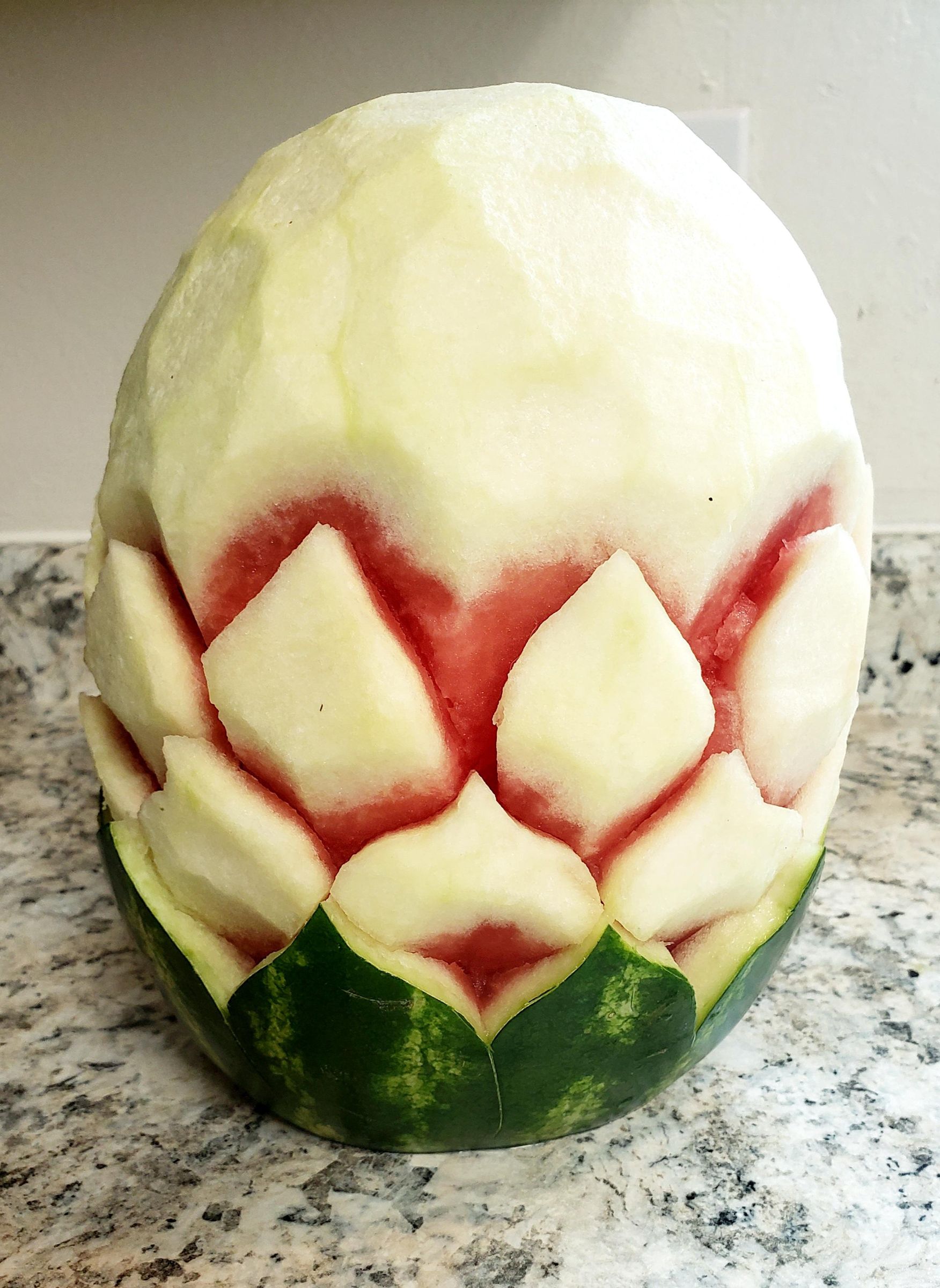 Watermelon Lotus Flower Carving! : 17 Steps (with Pictures) - Instructables