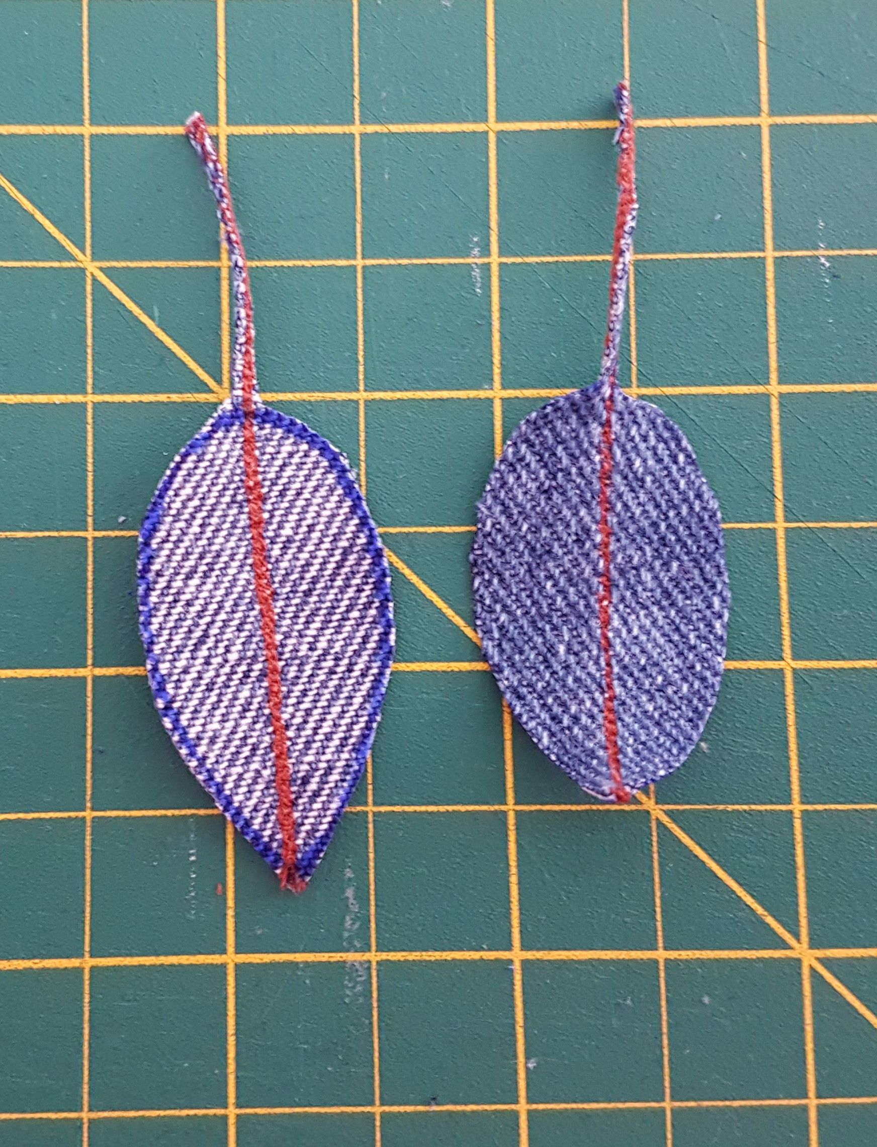 Denim Feather Earrings and Necklace : 16 Steps (with Pictures ...