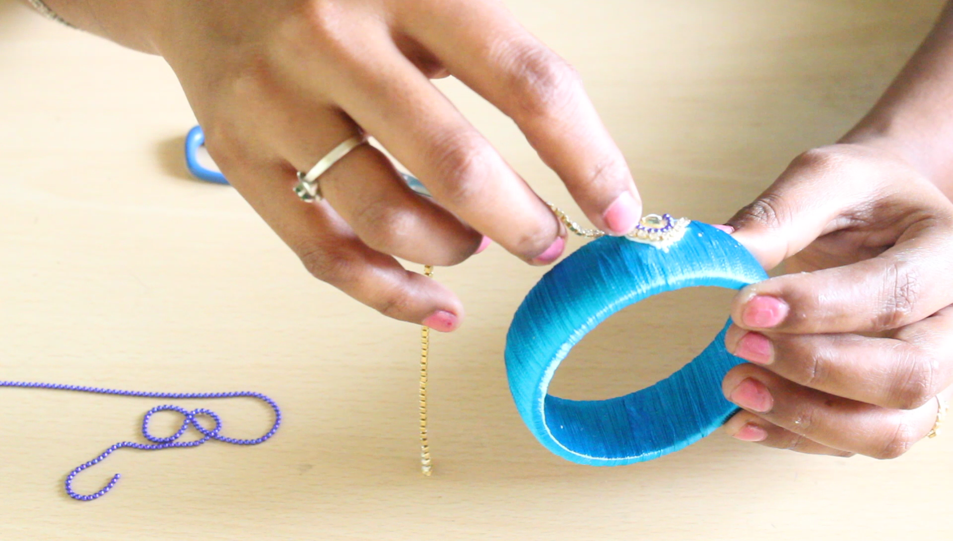 How to Make Silk Thread Bangle Set at Home || Silk Thread Designs ...