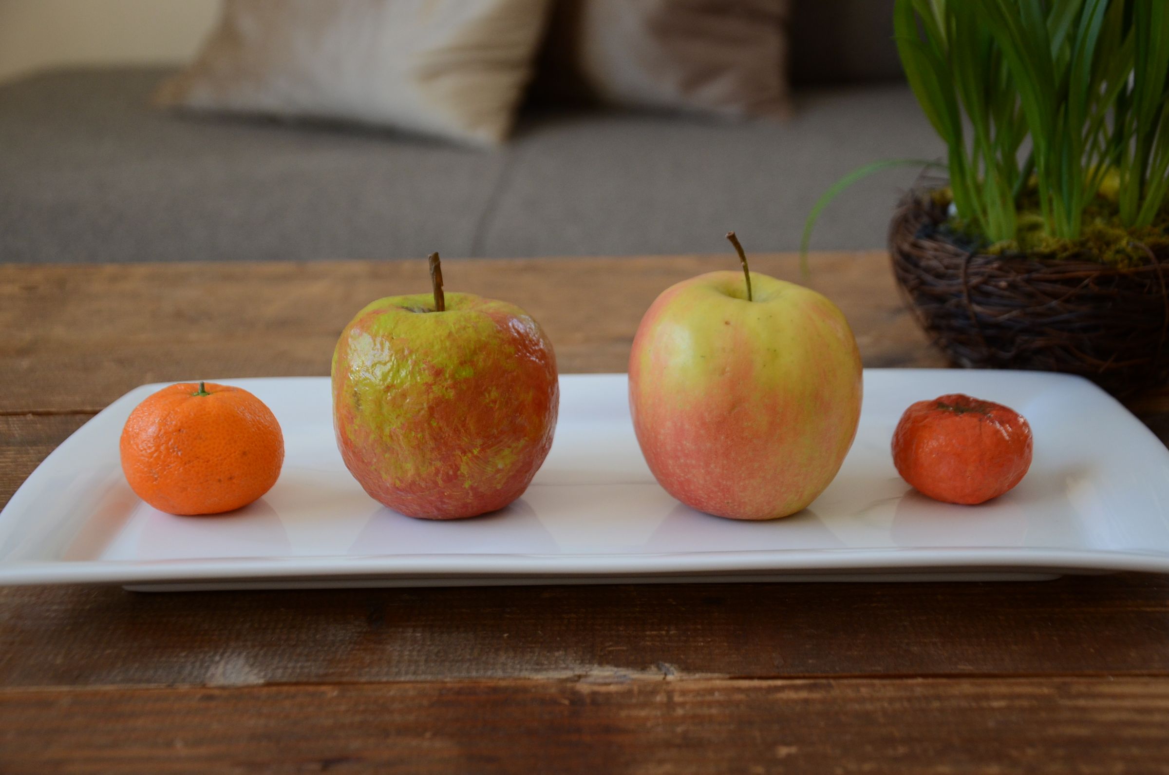 Paper Mache Fruits (apple and Mandarin) : 11 Steps (with Pictures ...
