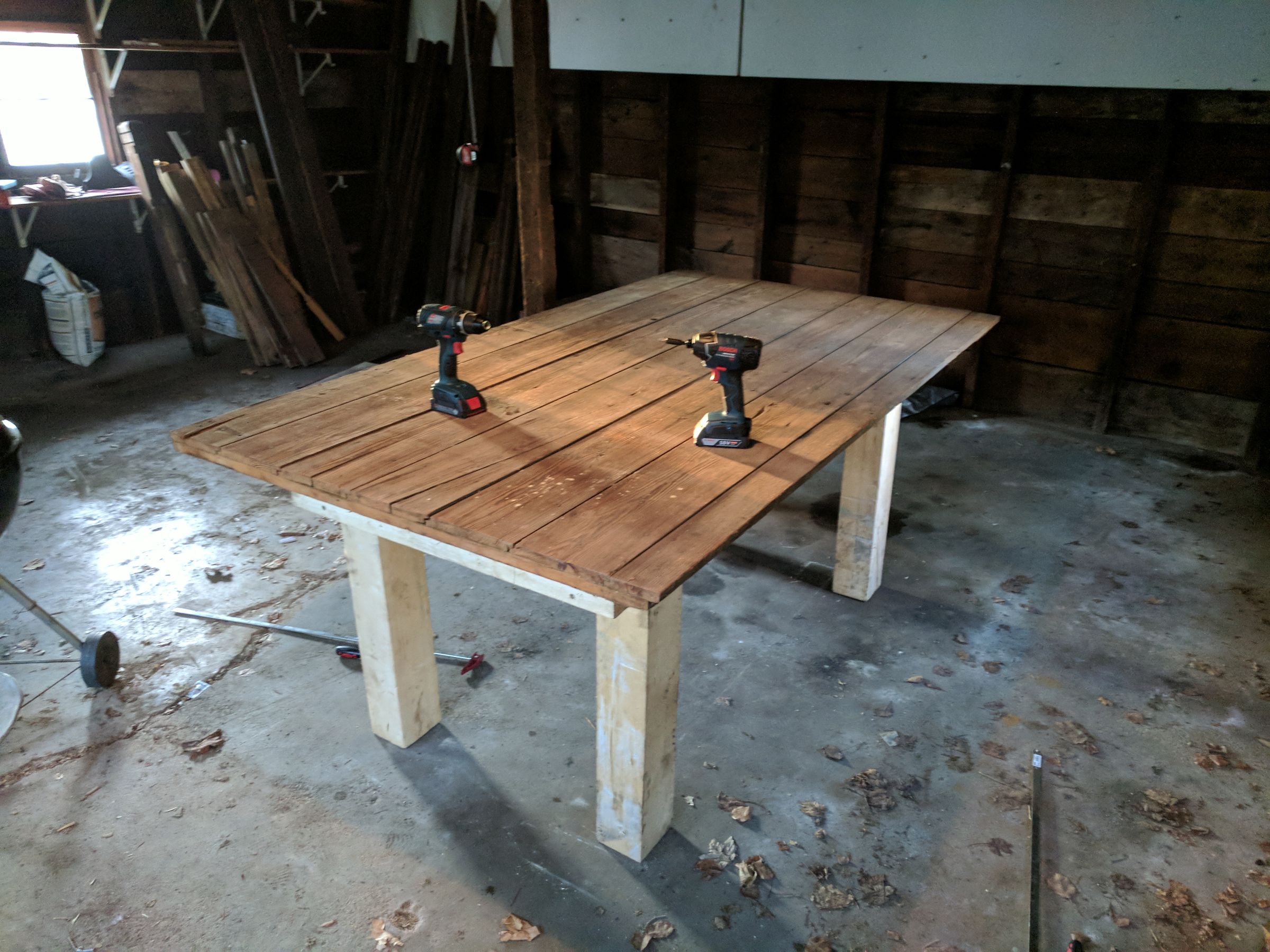 Reclaimed Barn Door Table : 6 Steps (with Pictures) - Instructables