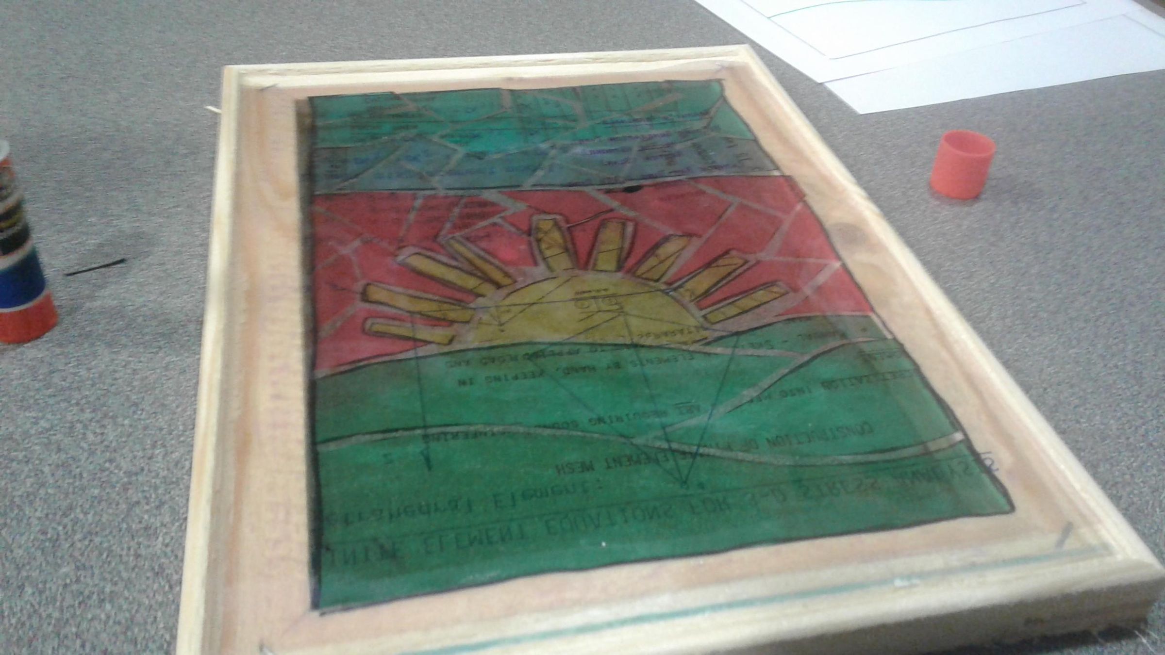 Plastic Sheet Stained Glass Mosaic : 10 Steps - Instructables